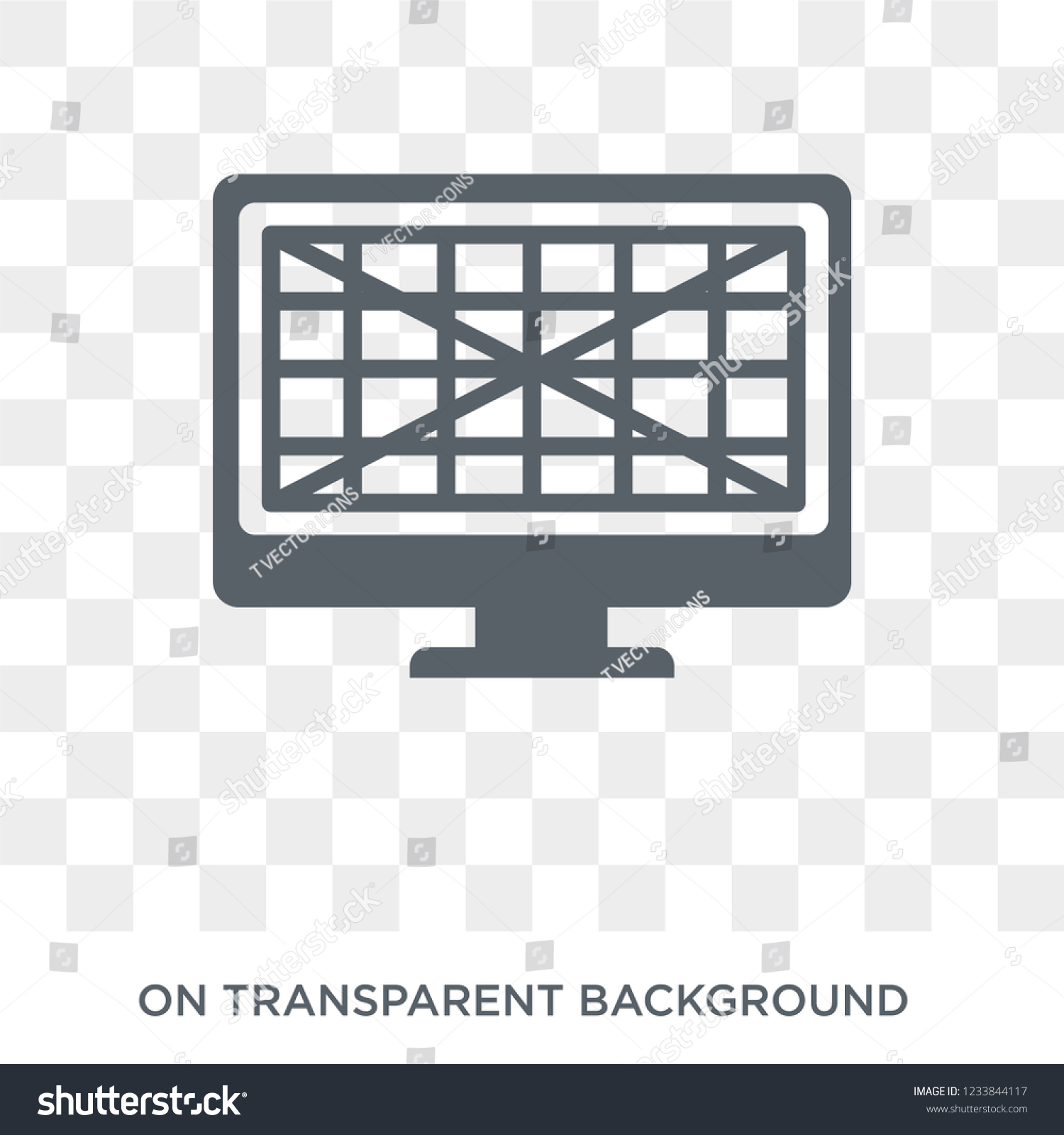 Grid System Icon Trendy Flat Vector Stock Vector (Royalty Free ...