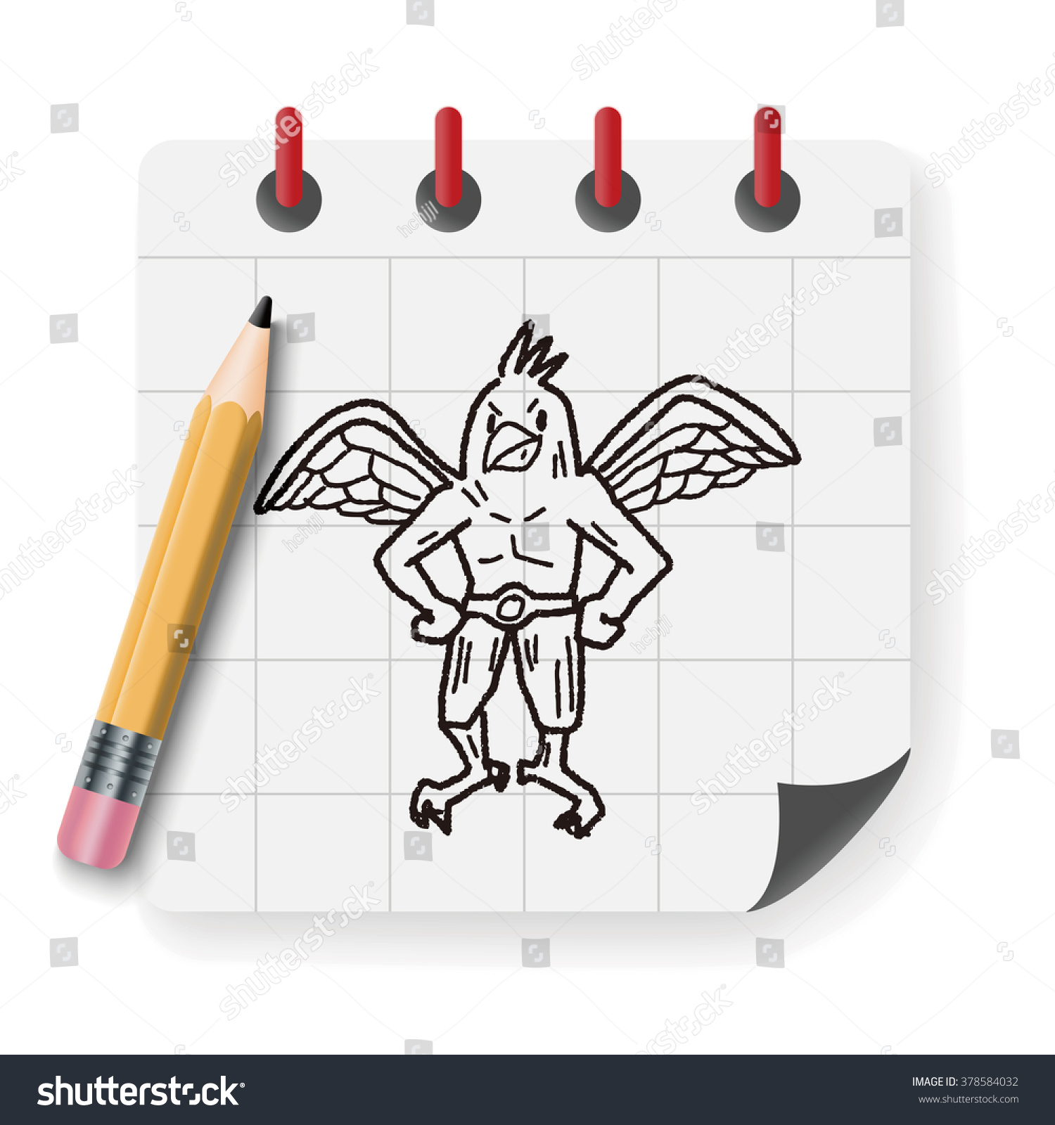 Griffin Doodle Stock Vector (Royalty Free) 378584032 | Shutterstock