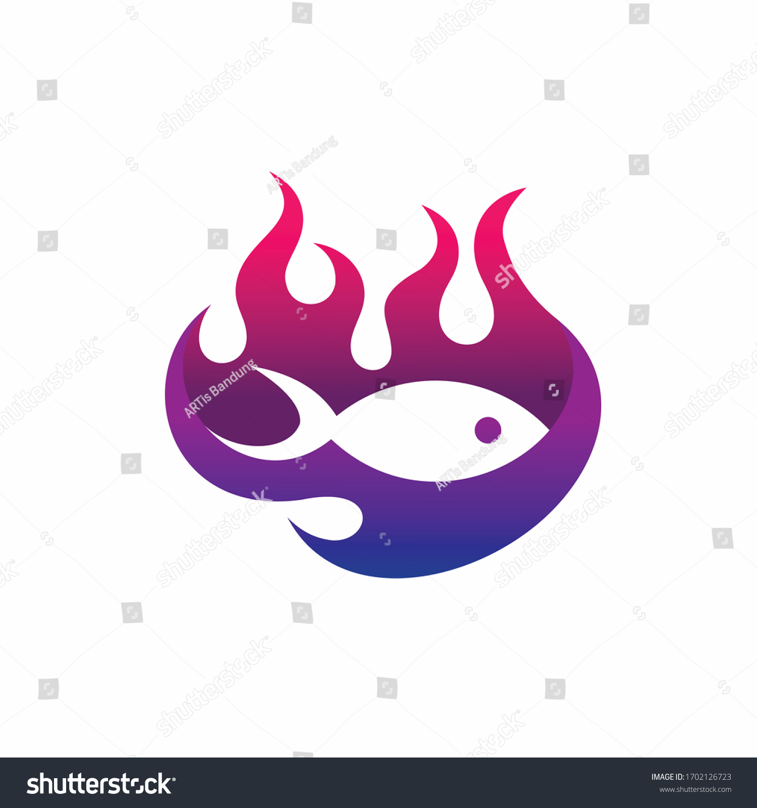 Grilled Fish Logo Fish Vector Logo Stock Vector (Royalty Free ...