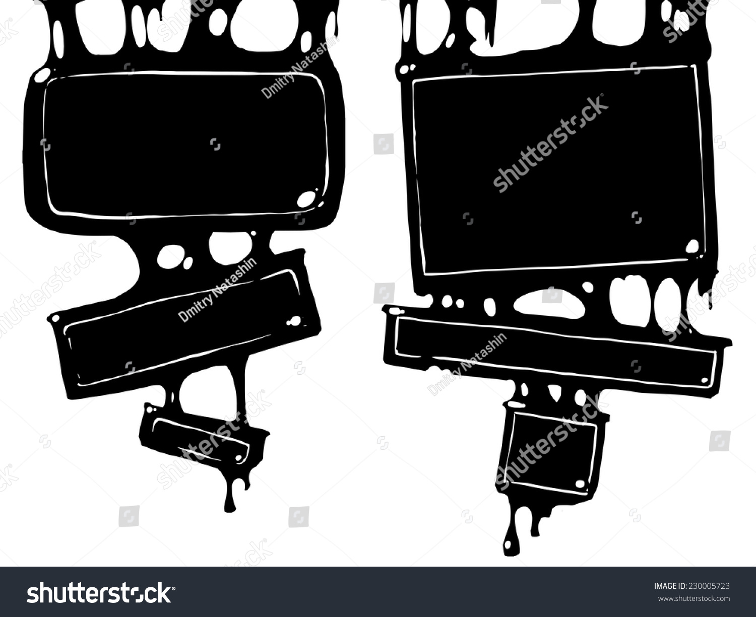 Grim Border 3 Stock Vector (Royalty Free) 230005723
