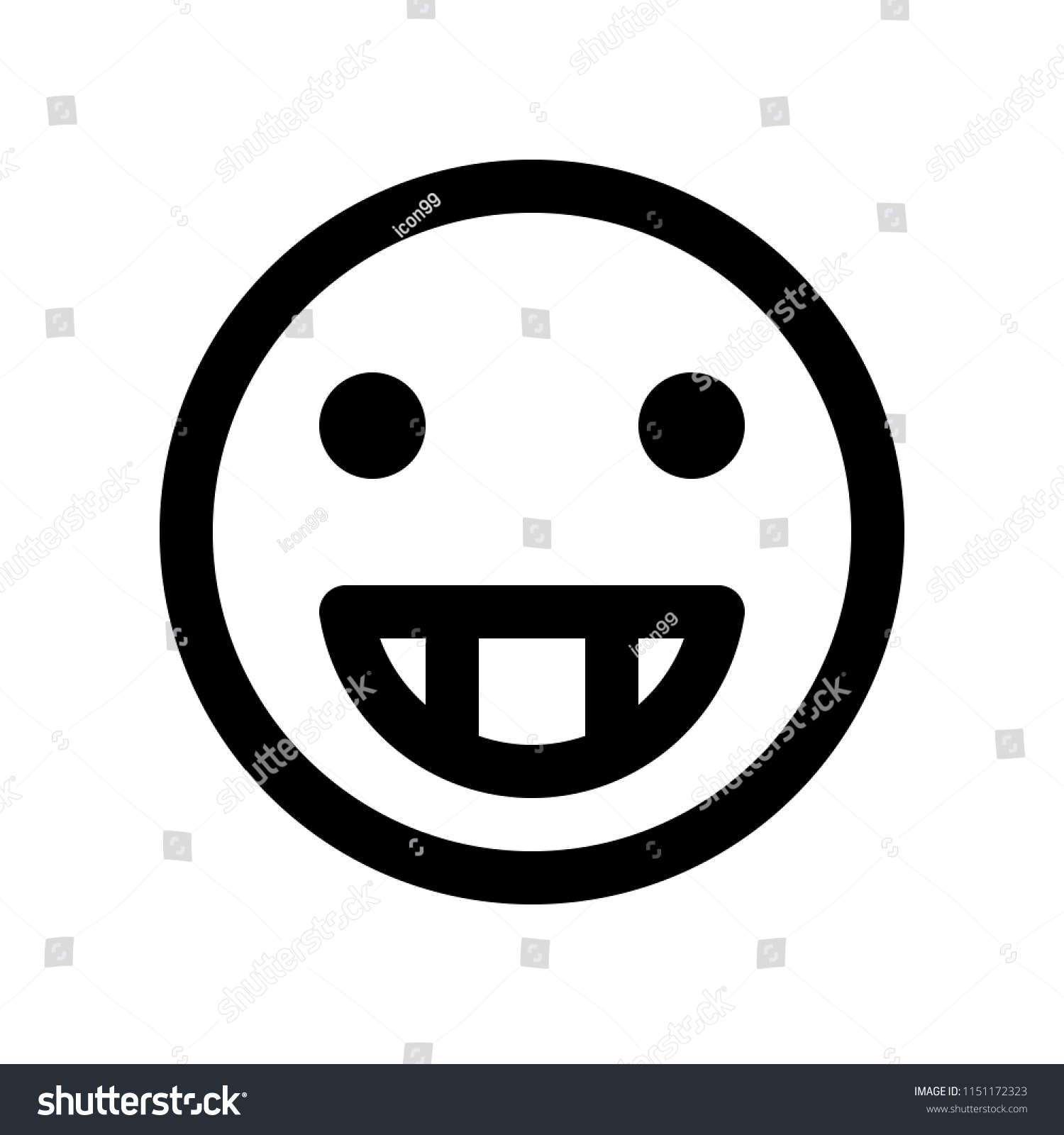 Grimace Mood Expression Stock Vector (Royalty Free) 1151172323 ...