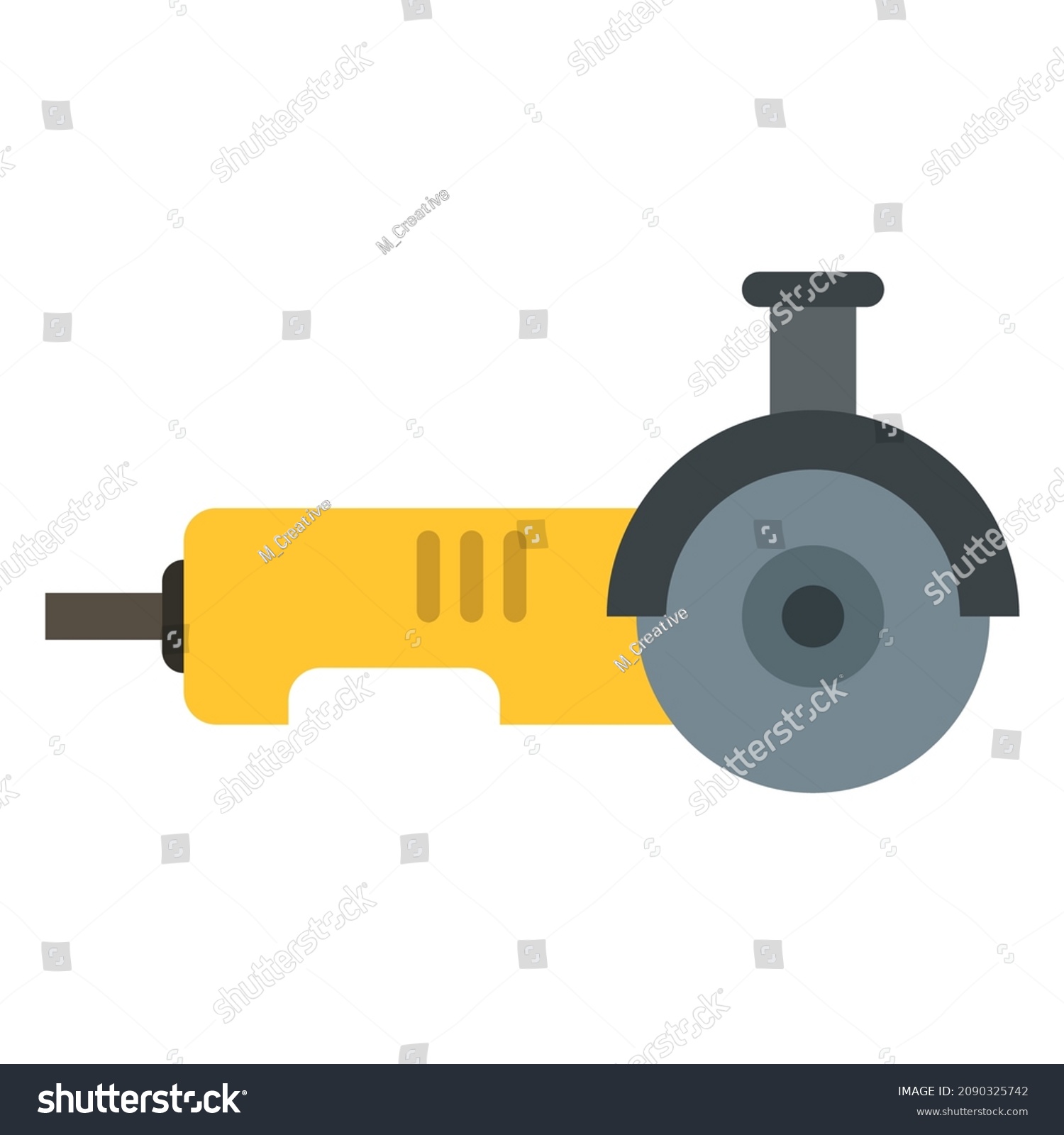Grinding Machine Flat Clipart Vector Illustration Stock Vector (Royalty ...