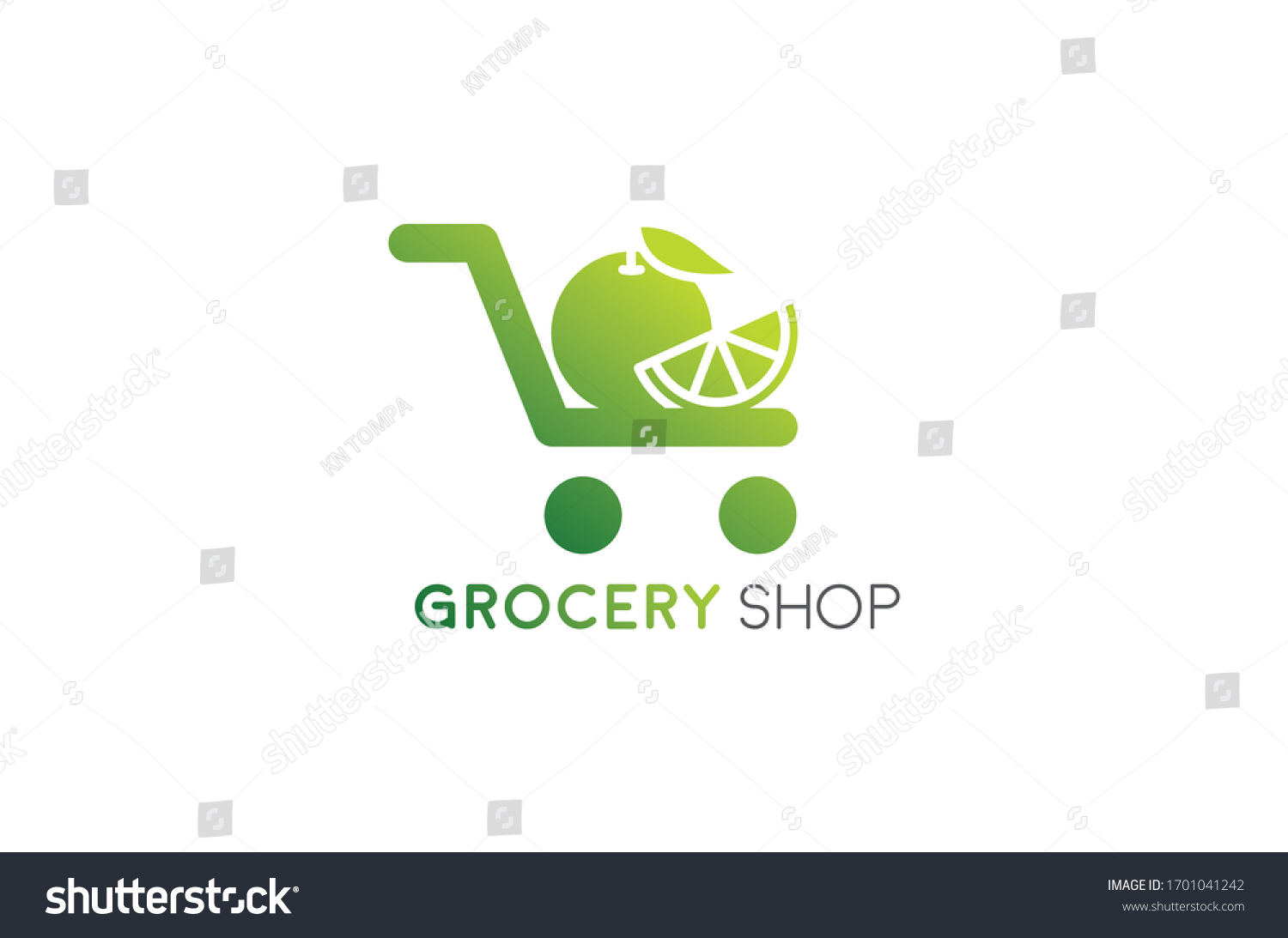 Grocery Logo Design Vector Template Stock Vector (Royalty Free) 1701041242