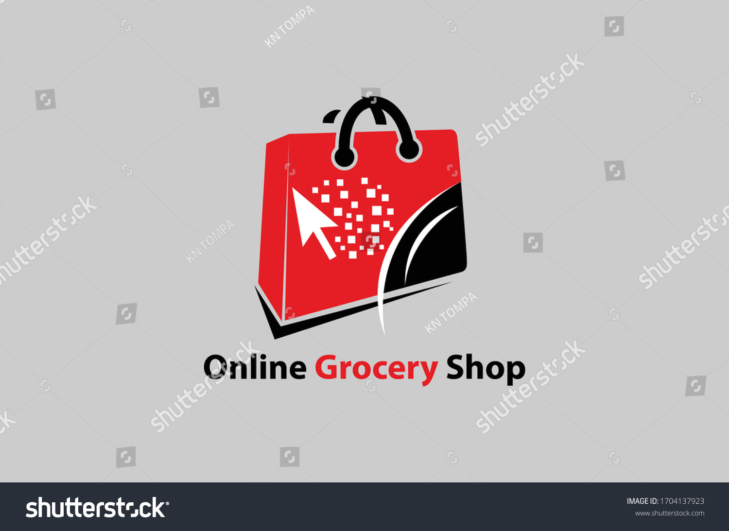 Grocery Logo Design Vector Template Stock Vector (Royalty Free) 1704137923