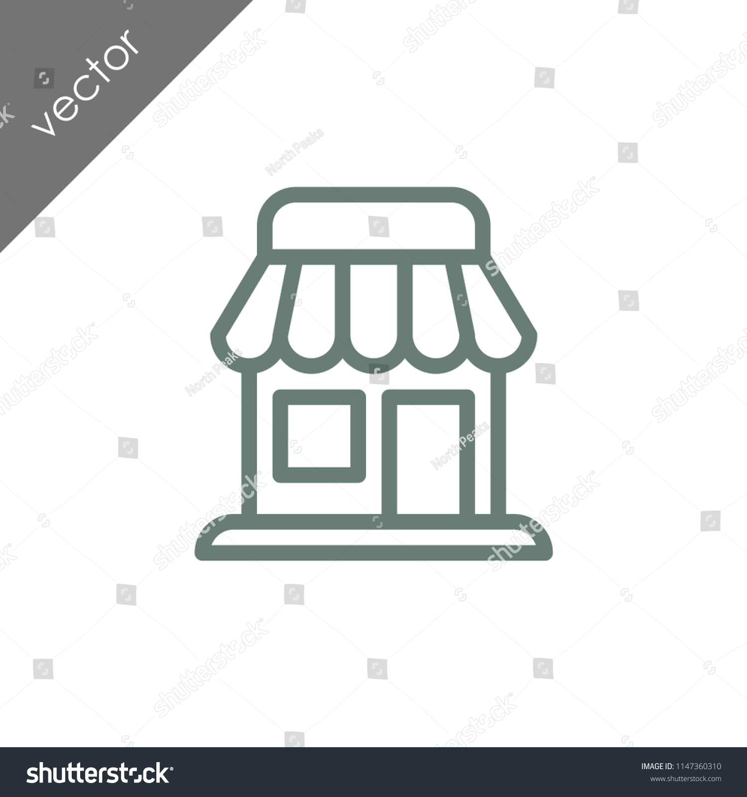 Grocery Shop Icon Stock Vector (Royalty Free) 1147360310 | Shutterstock