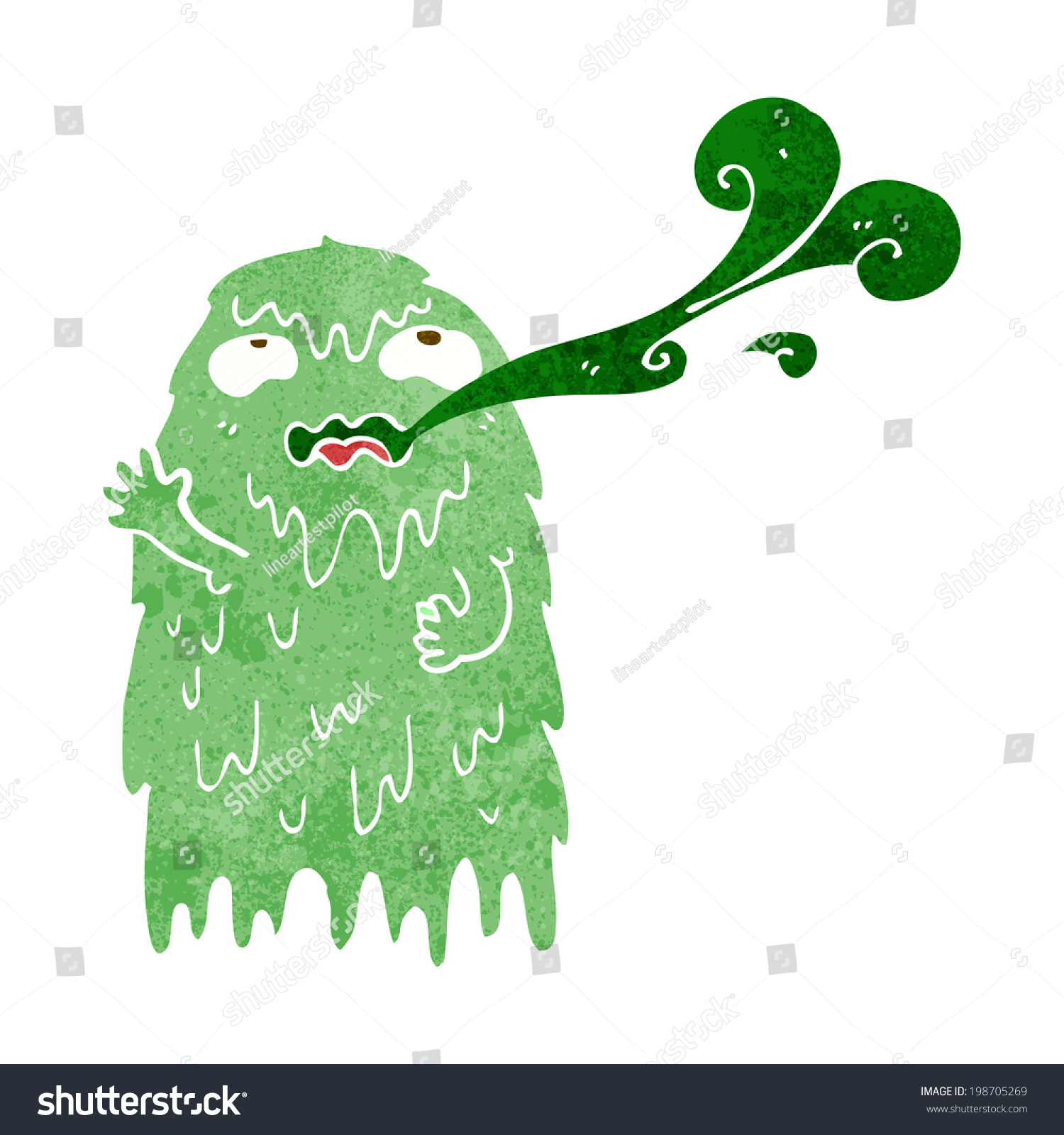 Gross Cartoon Ghost Stock Vector (Royalty Free) 198705269