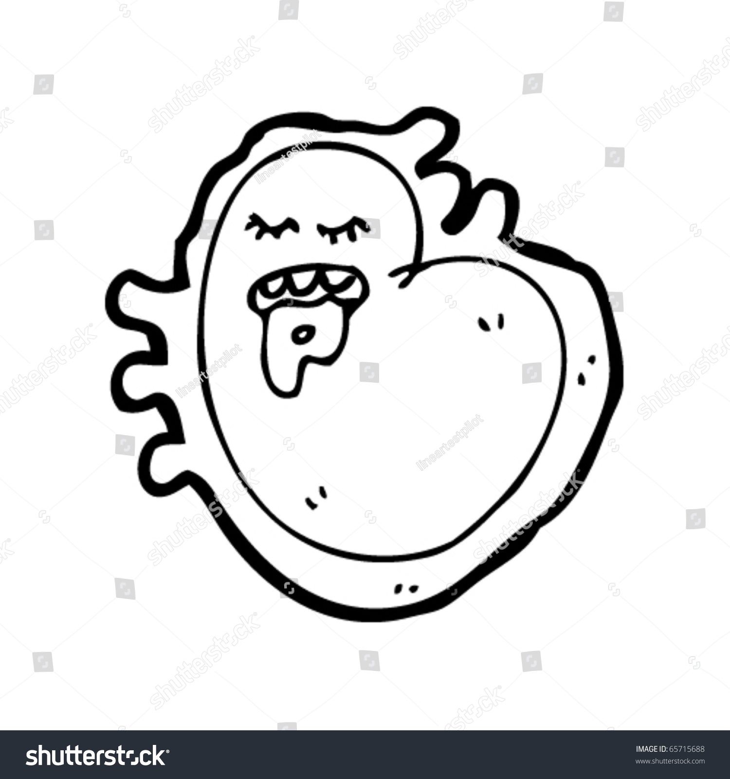 Gross Germ Cartoon Stock Vector (Royalty Free) 65715688 | Shutterstock