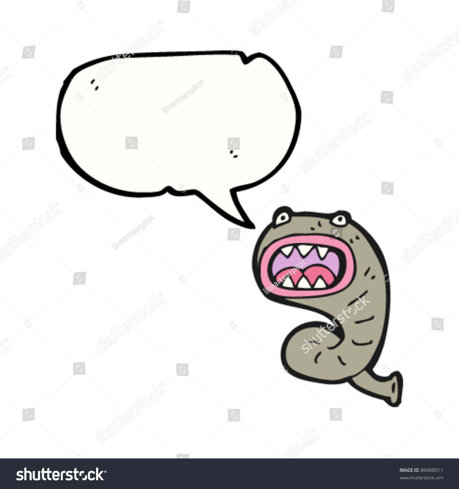 Gross Leech Cartoon Stock Vector Illustration 89408011 : Shutterstock