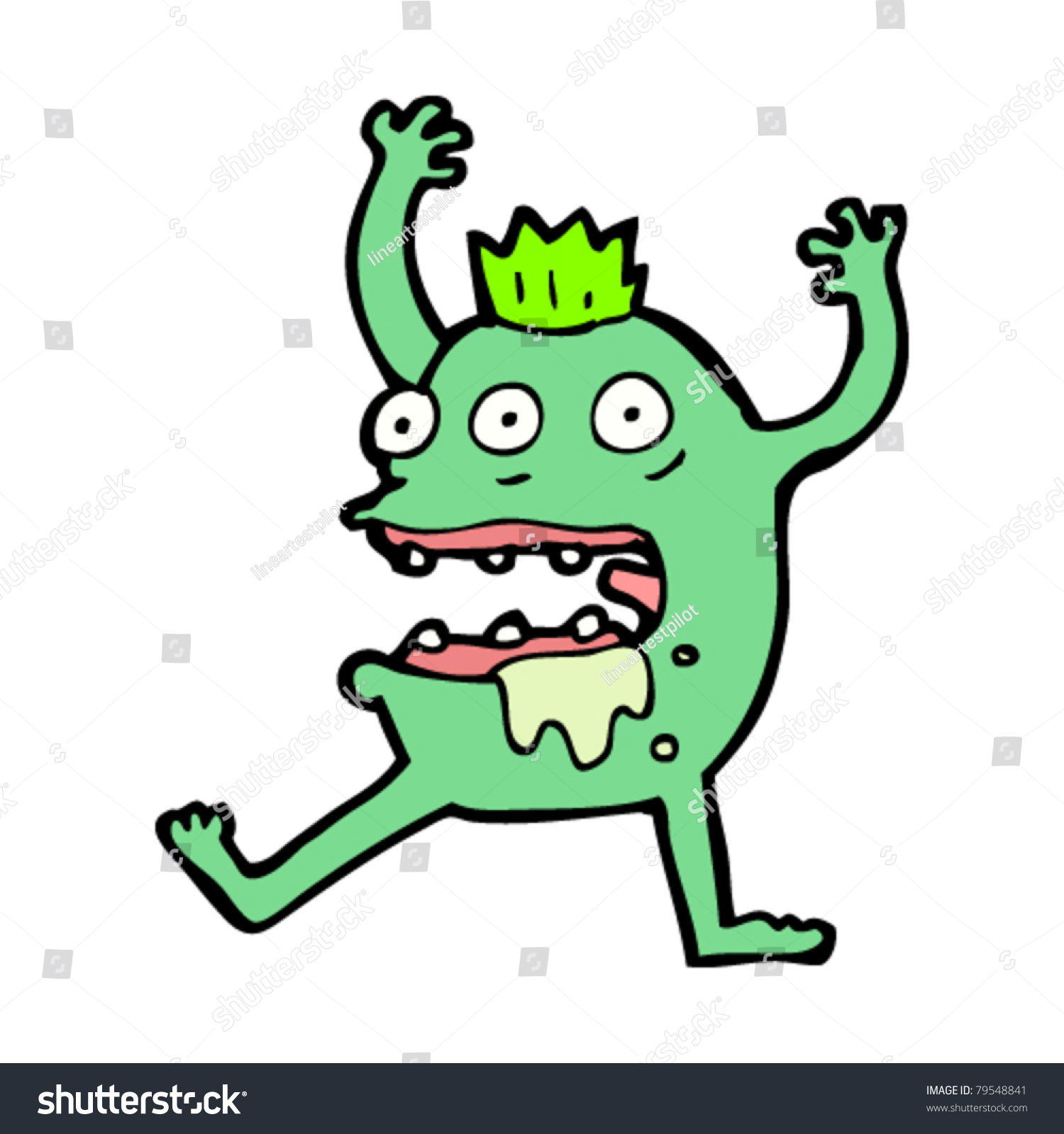 Gross Monster Cartoon Stock Vector (Royalty Free) 79548841 | Shutterstock