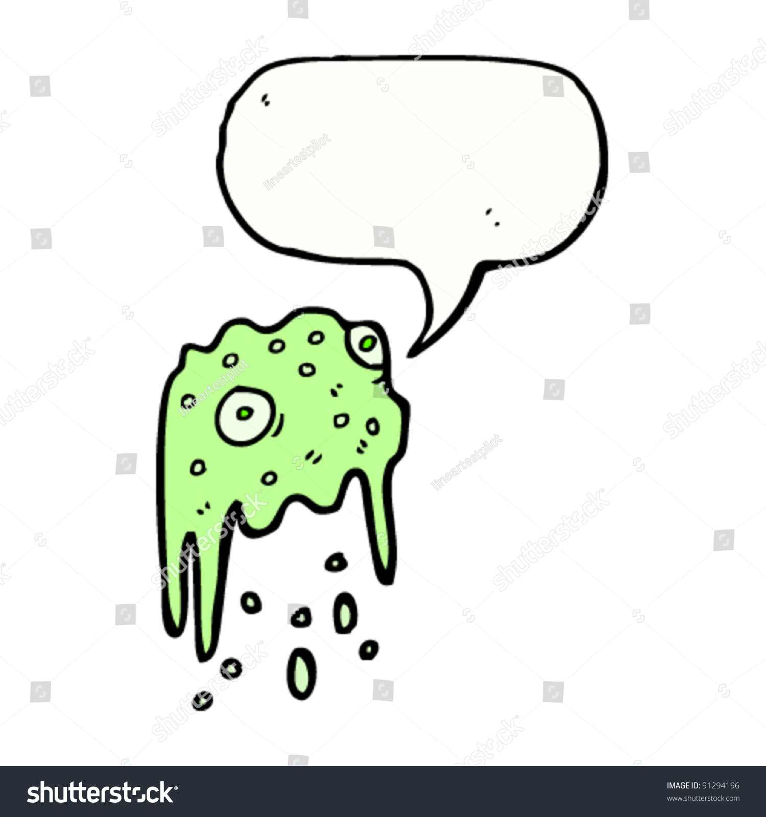 Gross Slime Creature Cartoon Stock Vector (Royalty Free) 91294196 ...