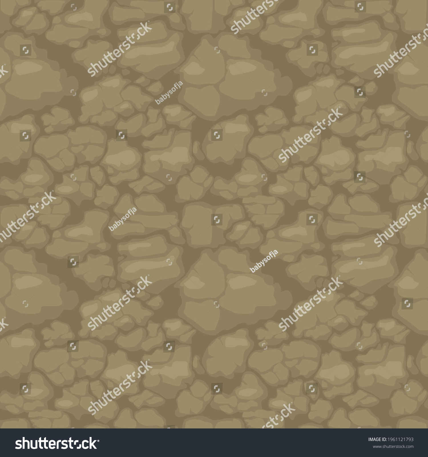 Ground Seamless Pattern Brown Soil Background Stock Vector (Royalty ...