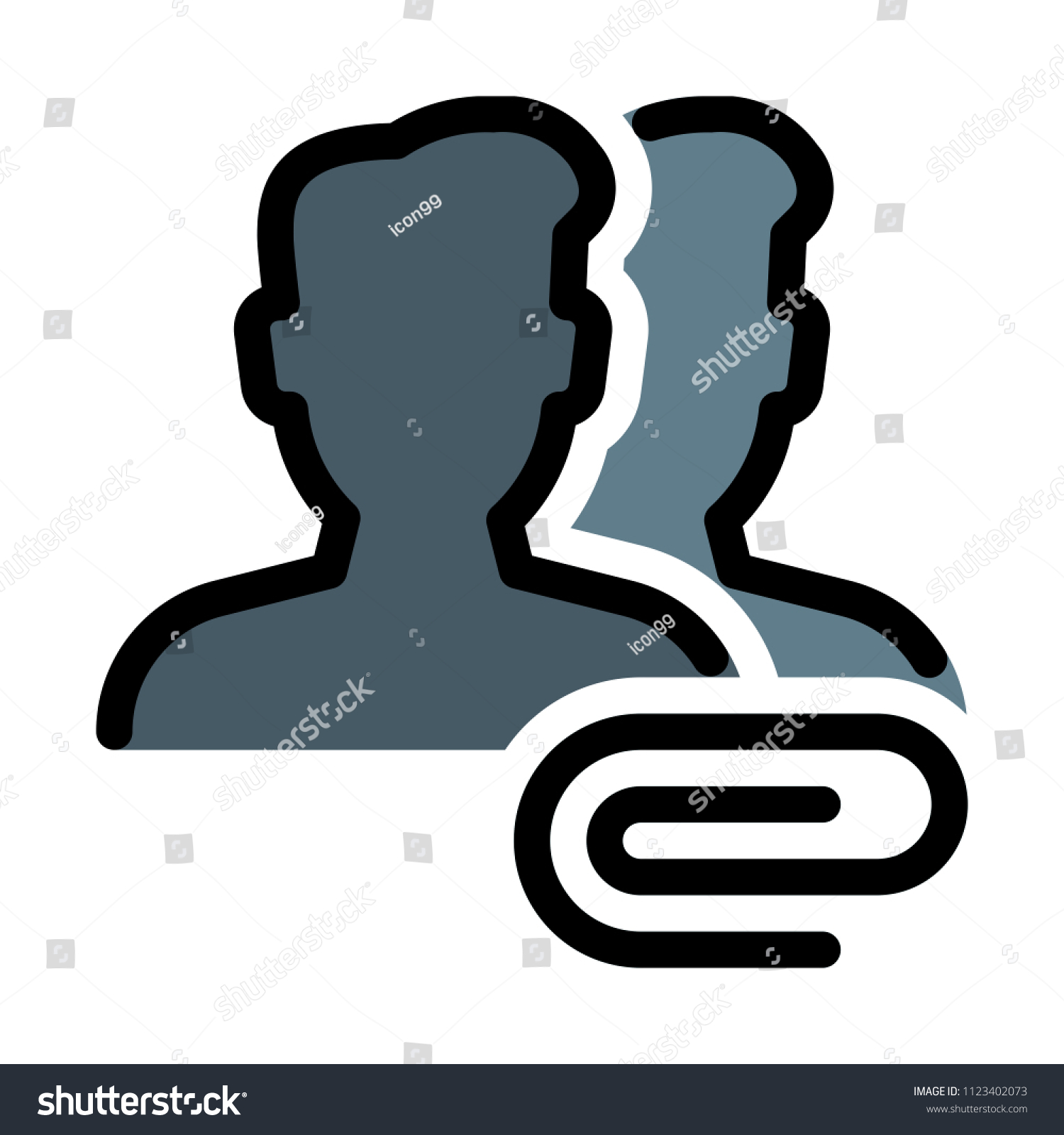 Group Attachment Sign Stock Vector (Royalty Free) 1123402073 | Shutterstock