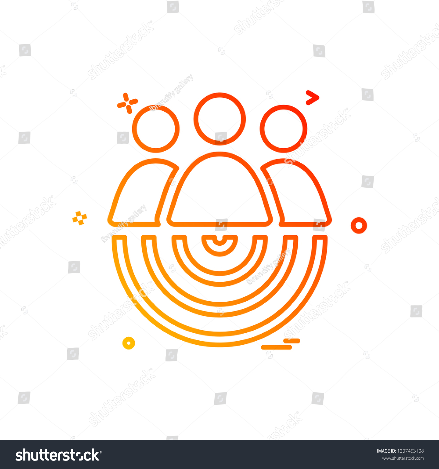 Group Avatar Icon Design Vector Stock Vector (Royalty Free) 1207453108 ...