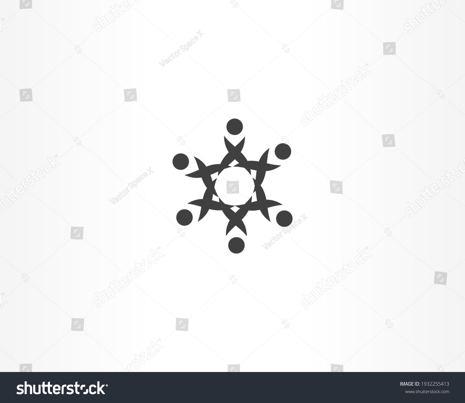 Group Community Vector Logo Design Icon: เวกเตอร์สต็อก (ปลอดค่า ...