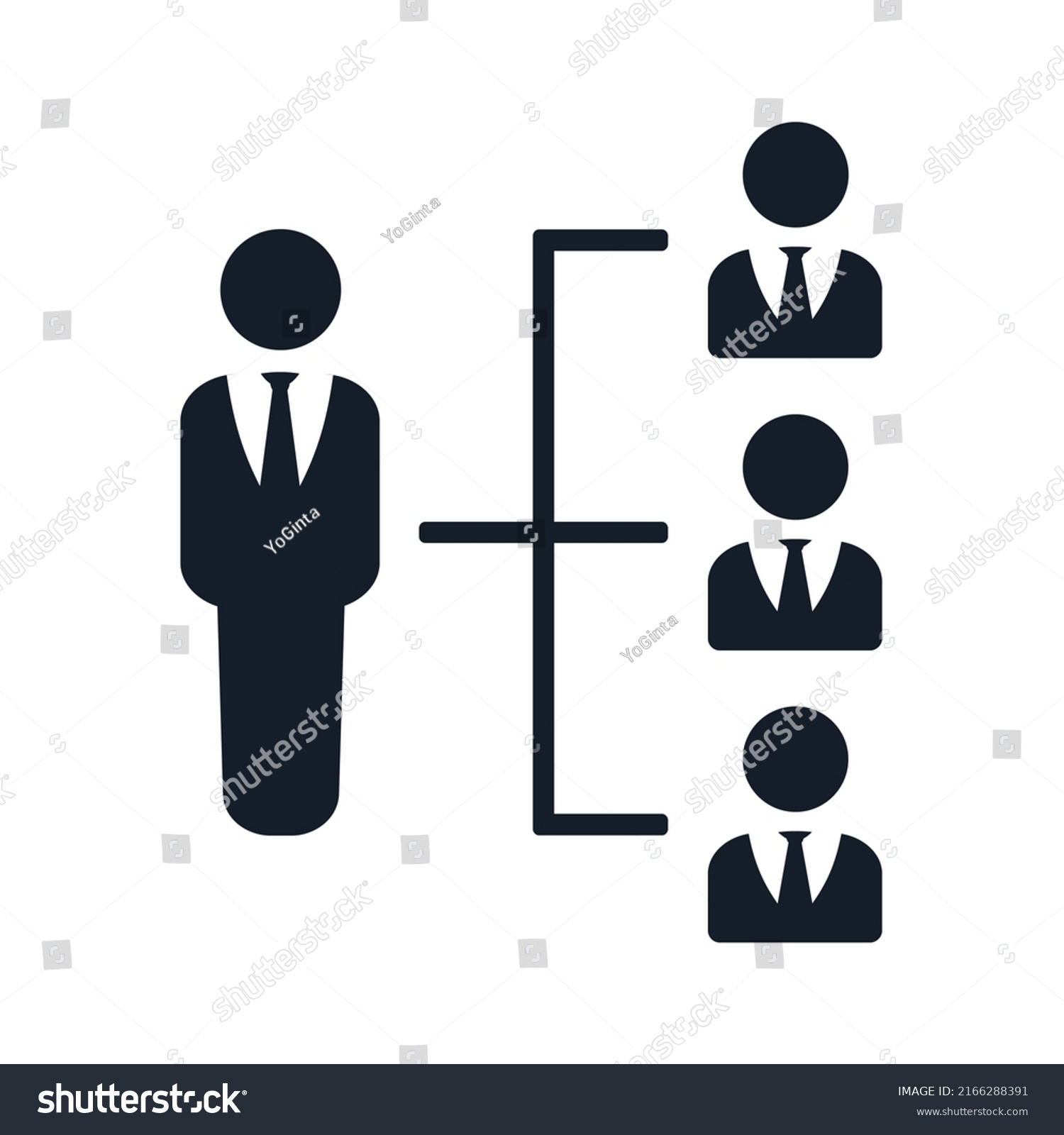 Group Hierarchy Icon Vector Illustration Stock Vector (Royalty Free ...