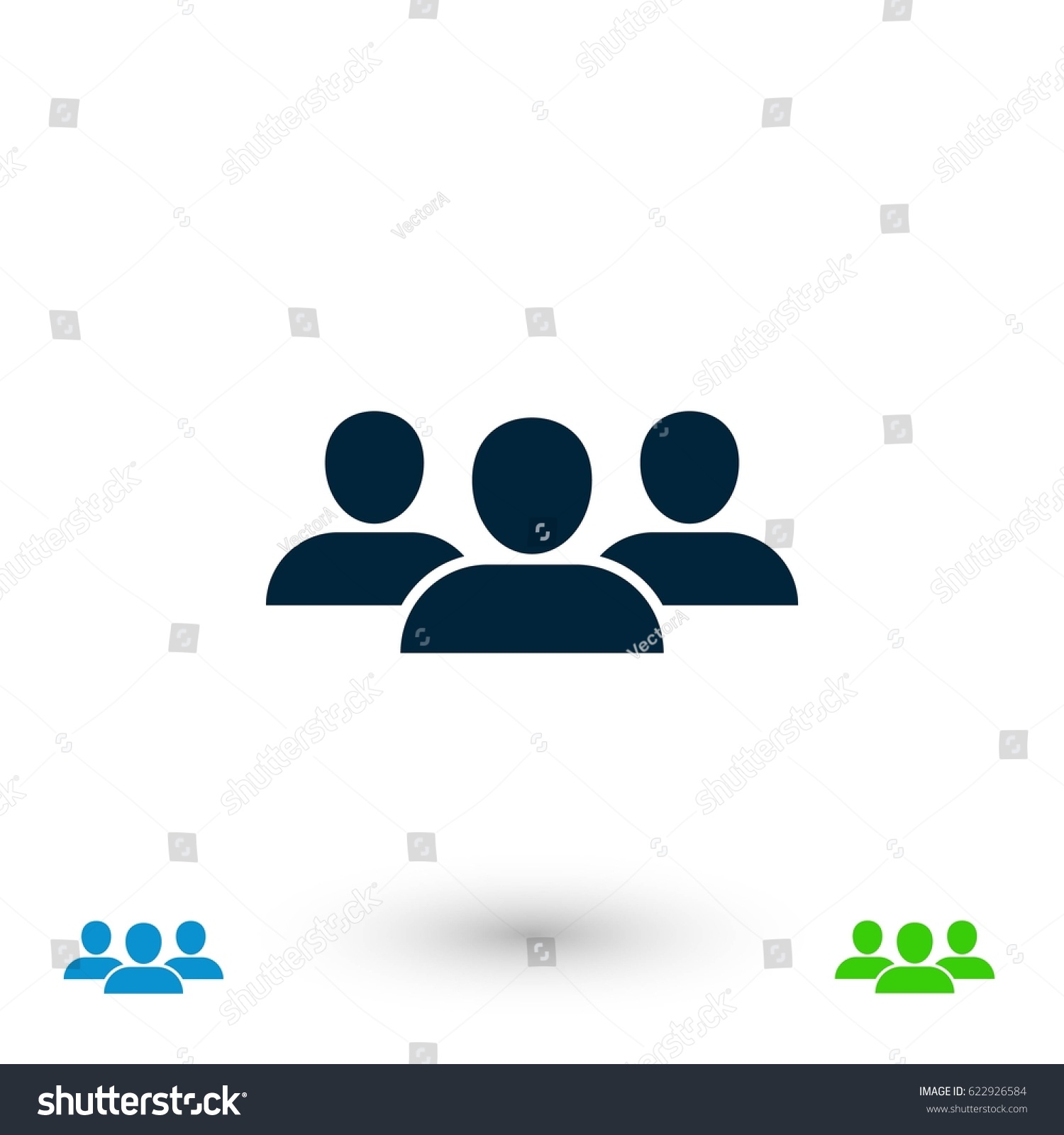 Group Icon Vector Flat Design Best Stock Vector (Royalty Free ...