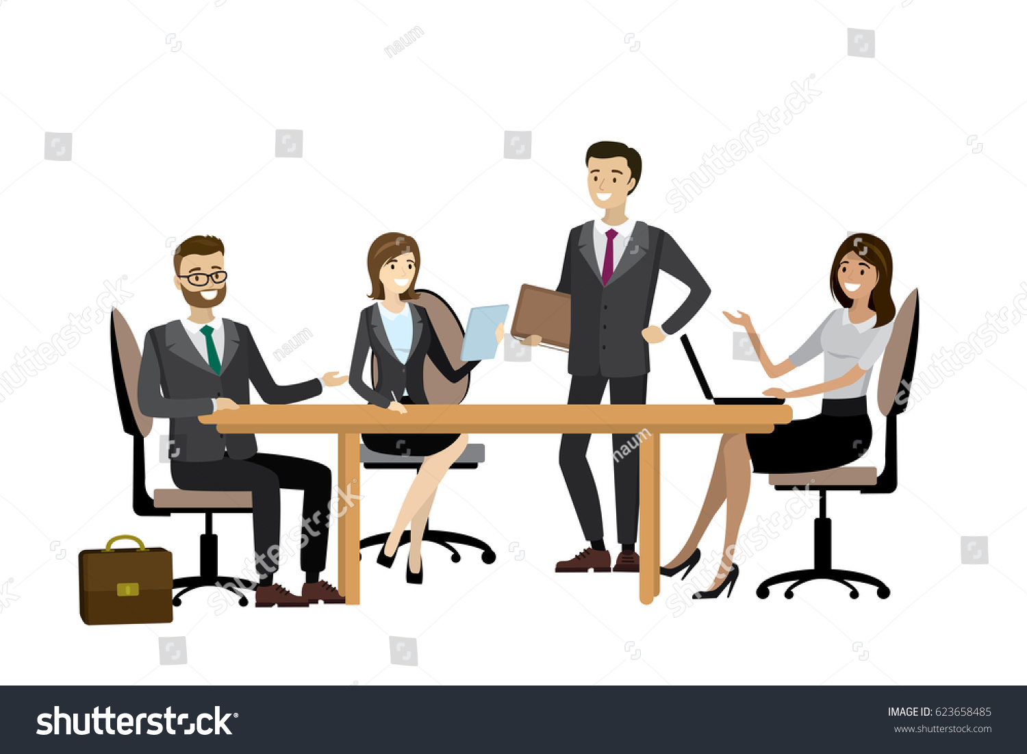 Group Working People Businessmen Businesswomen Isolated Stock Vector ... Group Working People Businessmen Businesswomen Isolated Stock Vector ...