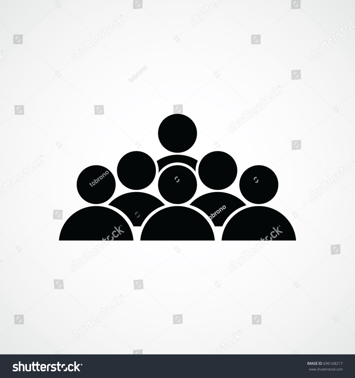 Group People Icon Vector Template Stock Vector (Royalty Free) 696168217 ...