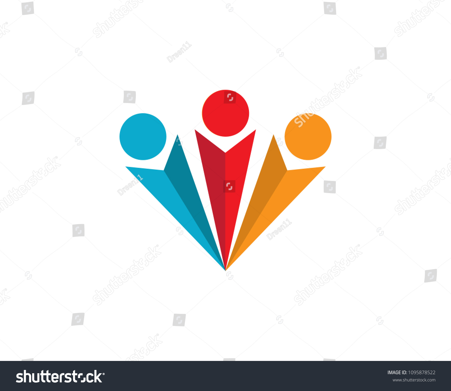Group People Logo: vector de stock (libre de regalías) 1095878522 ...