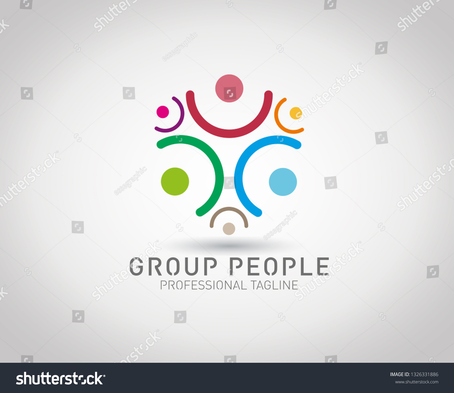 Group People Vector Logo Stock Vector (Royalty Free) 1326331886 ...