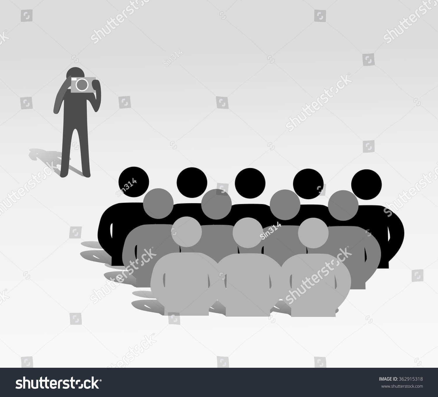Group Photo Stock Vector (Royalty Free) 362915318