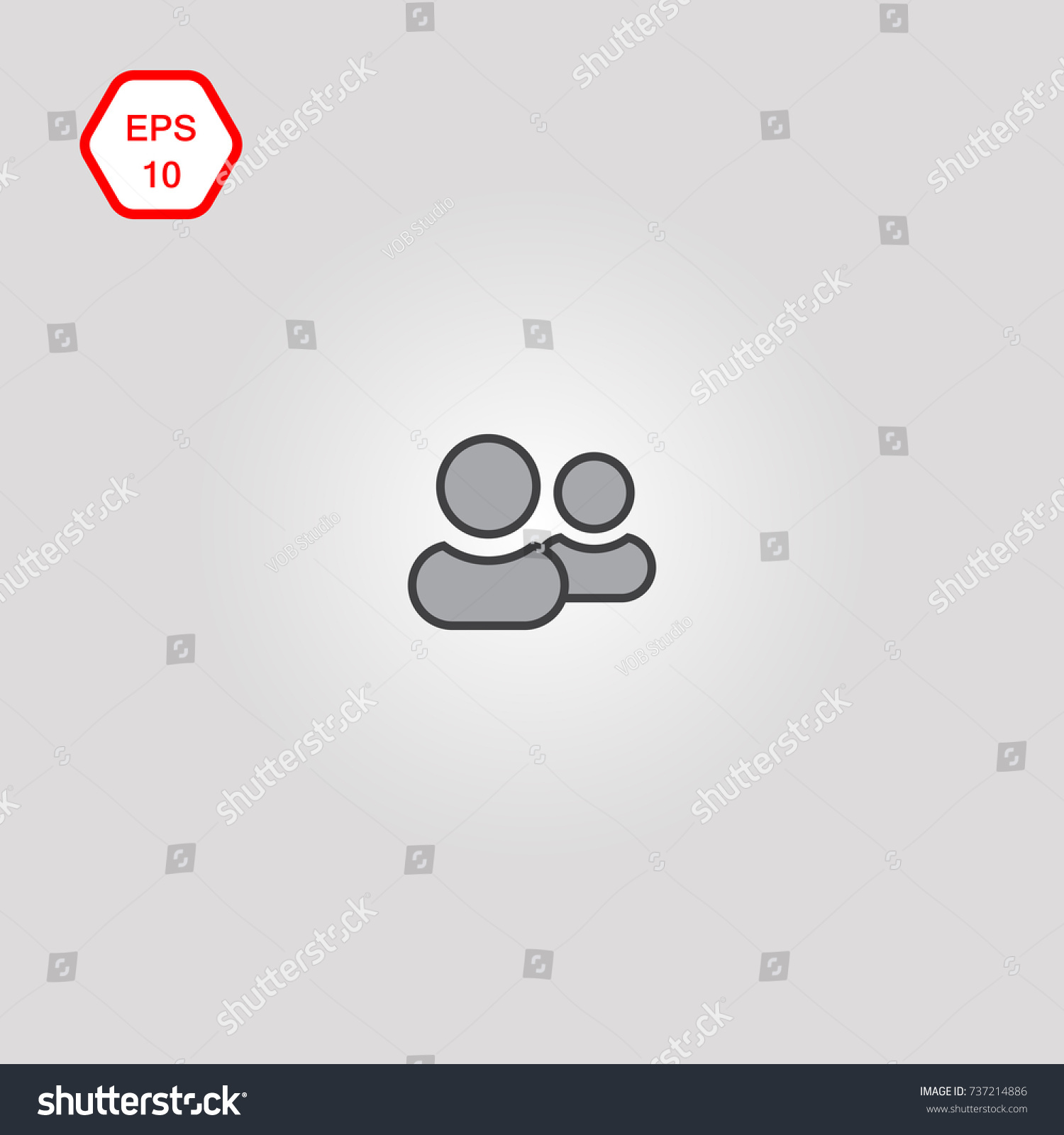 Group Profile Icon Stock Vector (Royalty Free) 737214886
