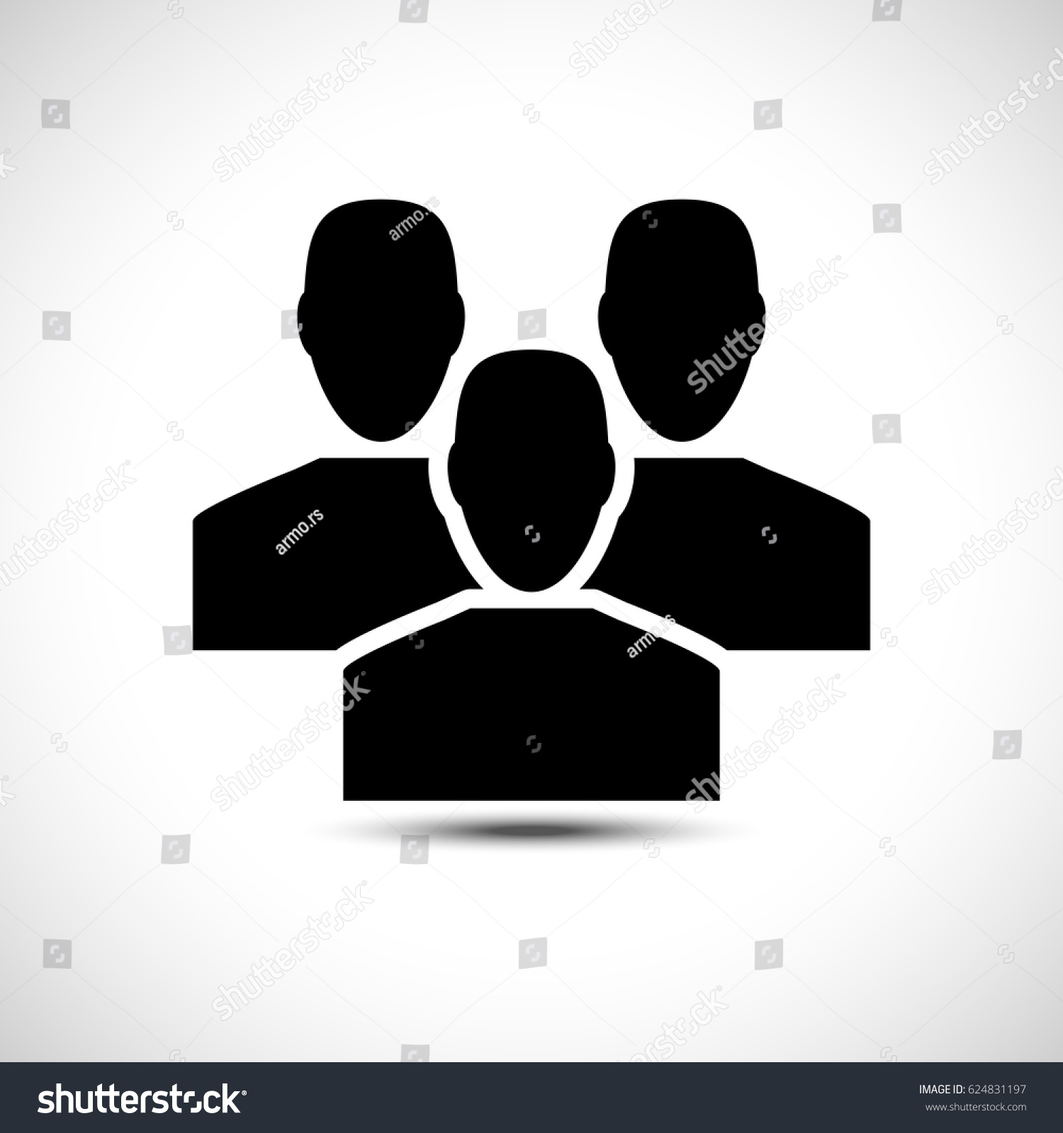 Group User Profile Icon Vector Illustration Stock Vector (Royalty Free ...