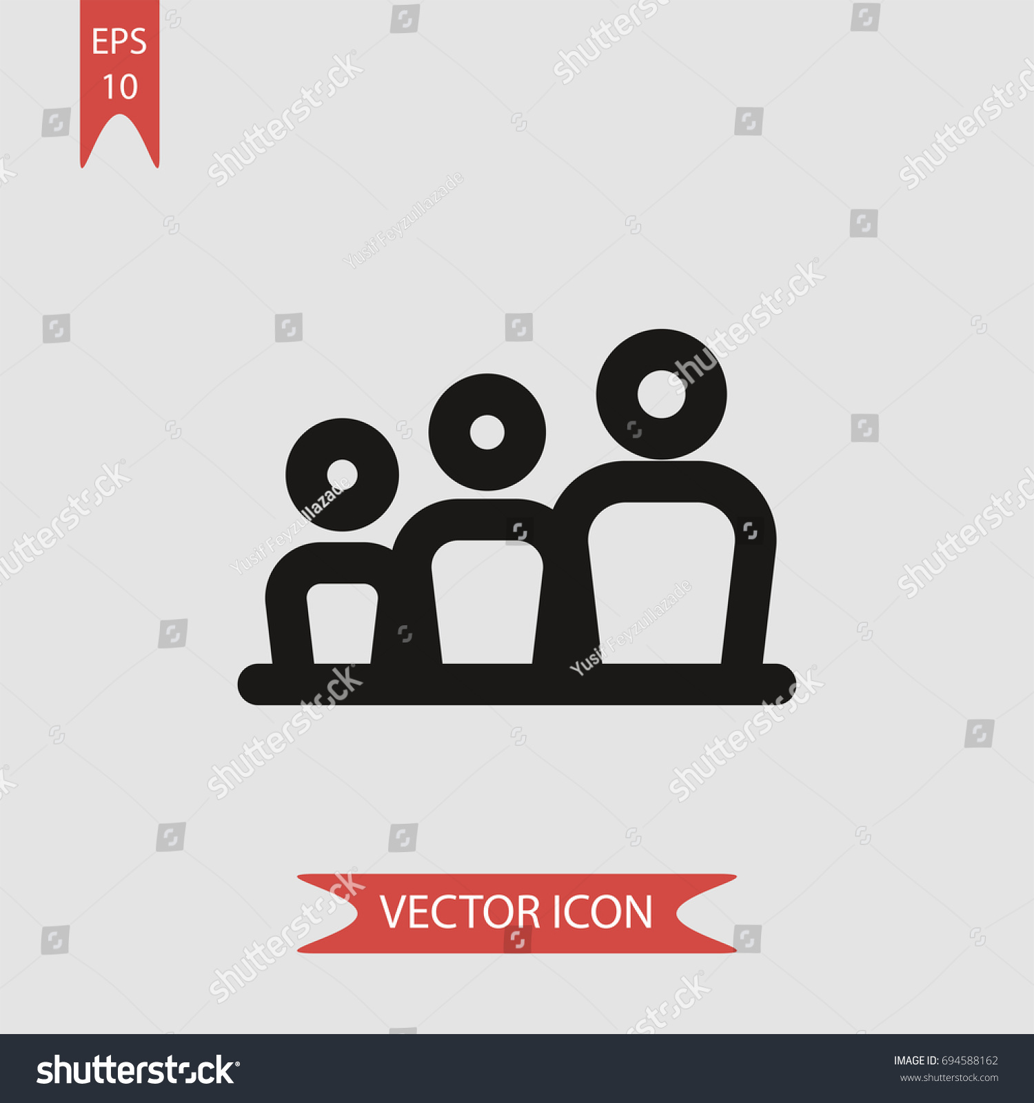 Group Vector Icon Illustration Symbol: เวกเตอร์สต็อก (ปลอดค่าลิขสิทธิ์ ...