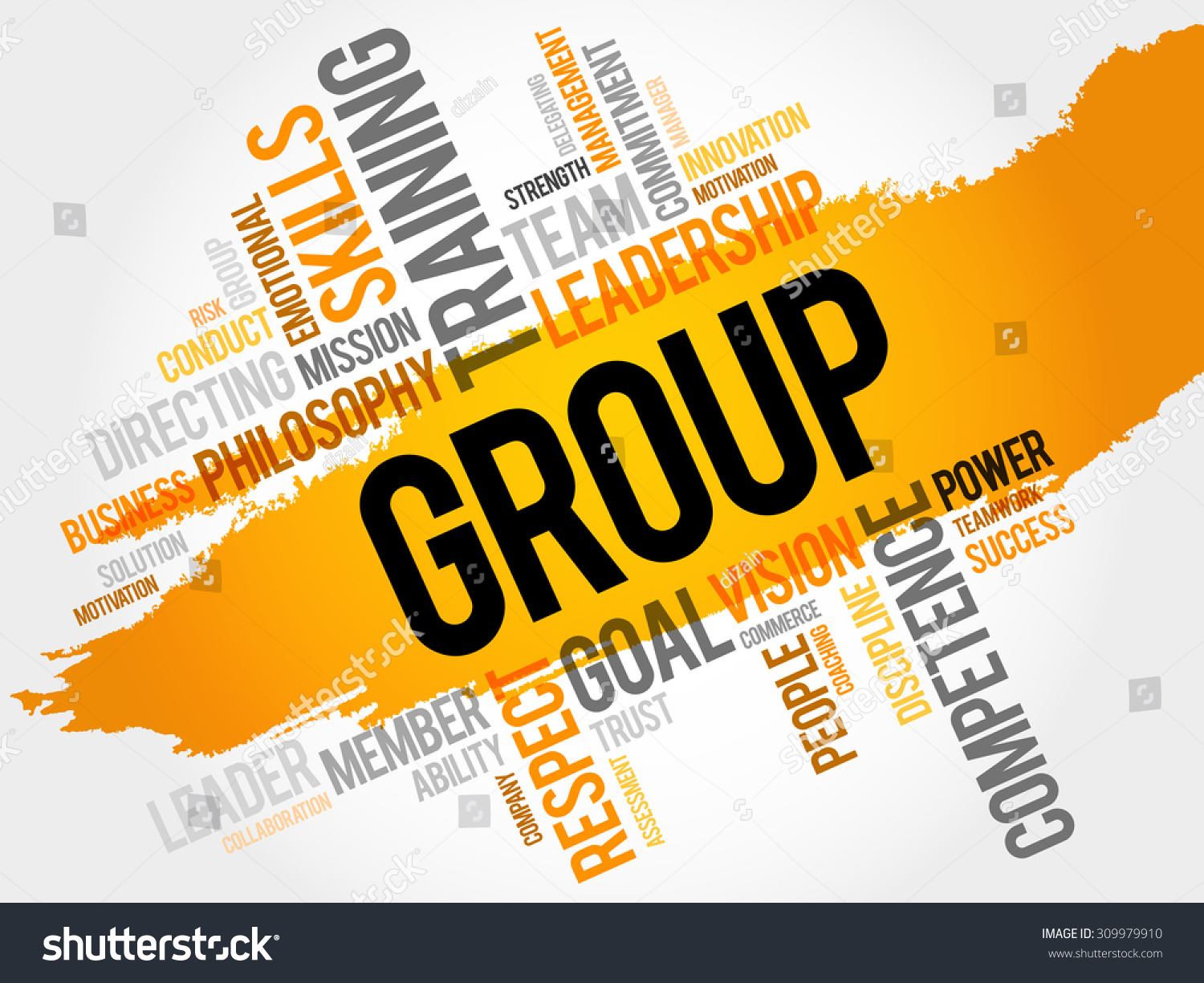 Group Word Cloud Business Concept Stock Vector (Royalty Free) 309979910 ...