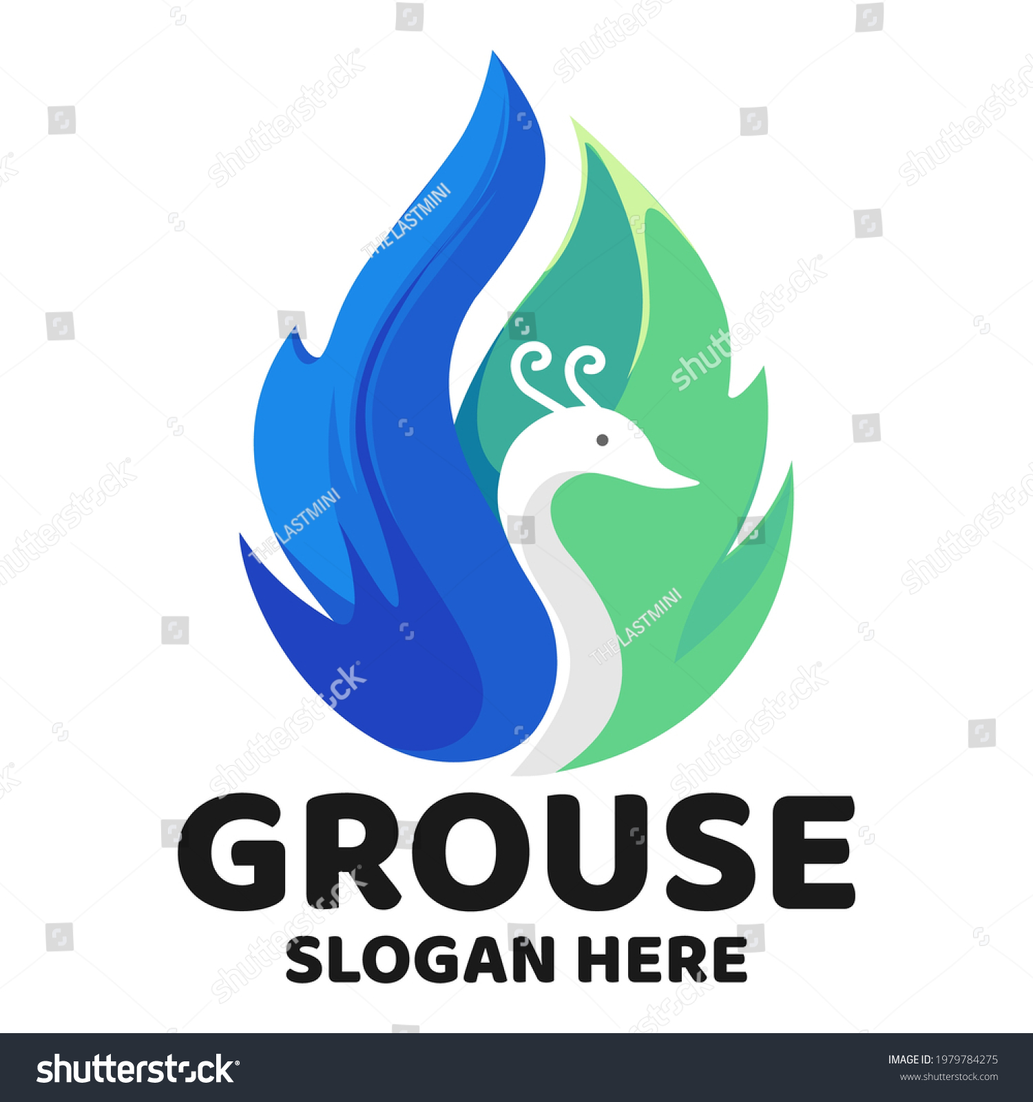 Grouse Bird Logo Design Vector Stock Vector (Royalty Free) 1979784275 ...