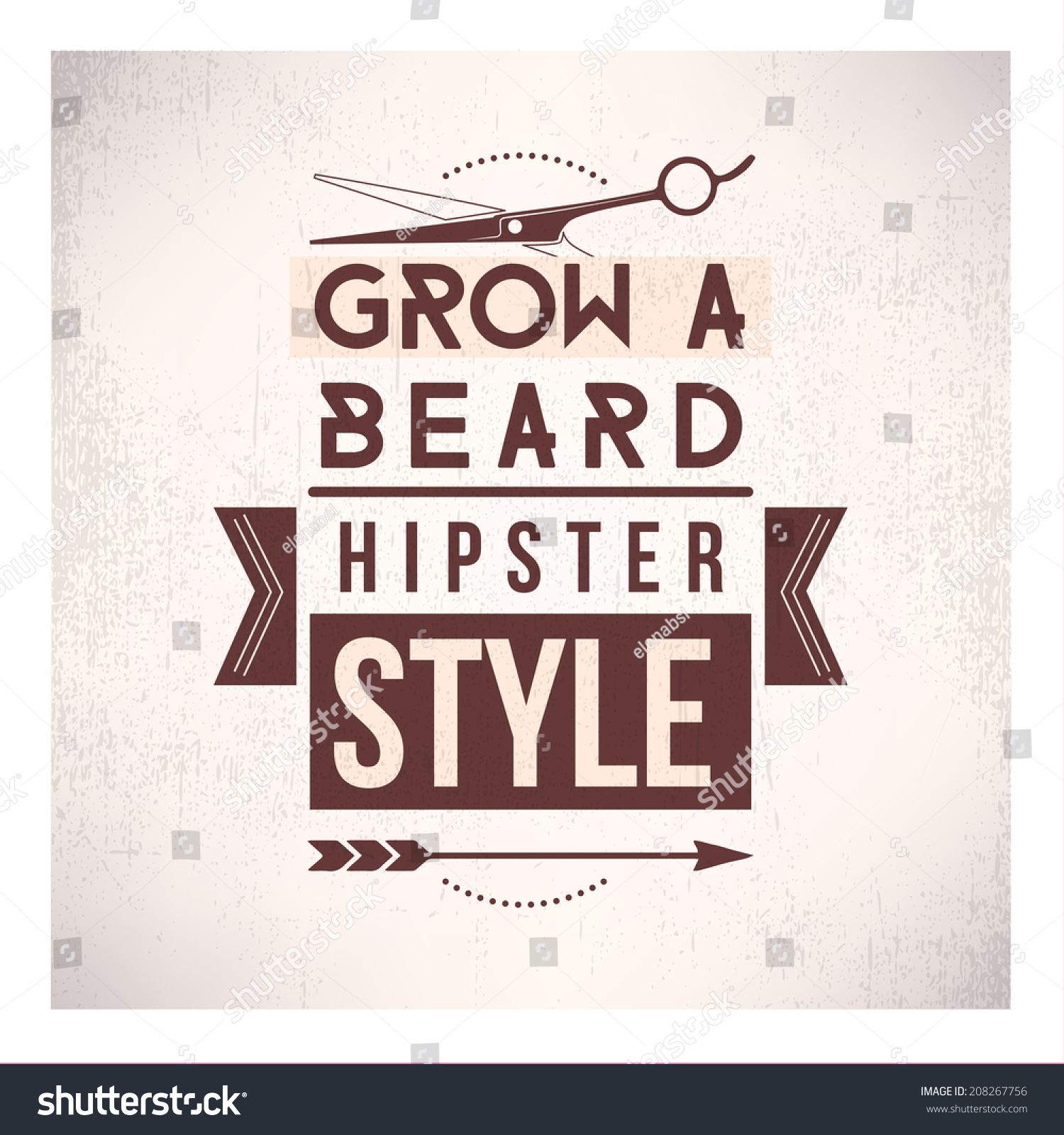 Grow Beard Stock Vector (Royalty Free) 208267756