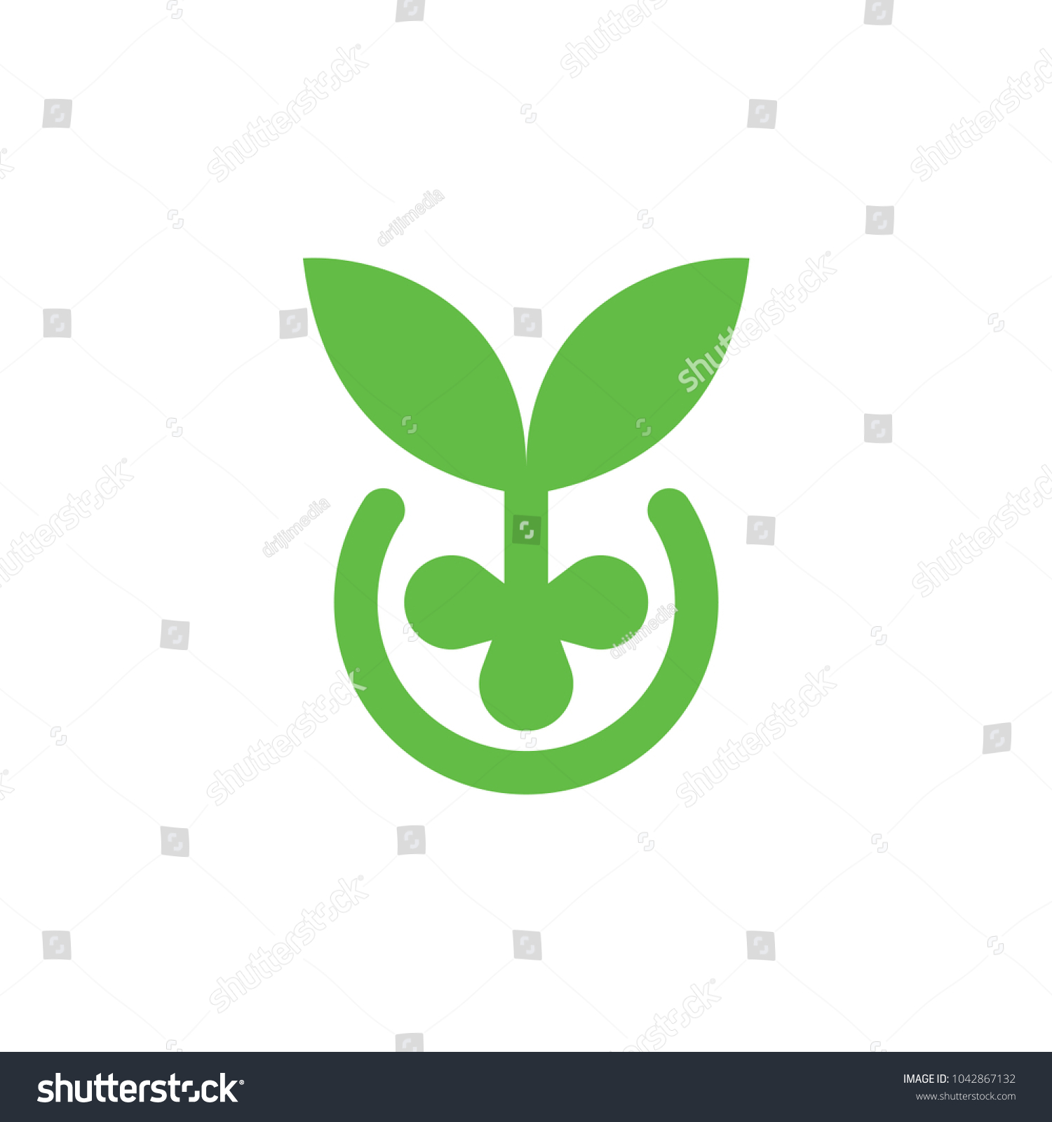 Grow Seed Logo Design Vector Stock Vector (Royalty Free) 1042867132 ...