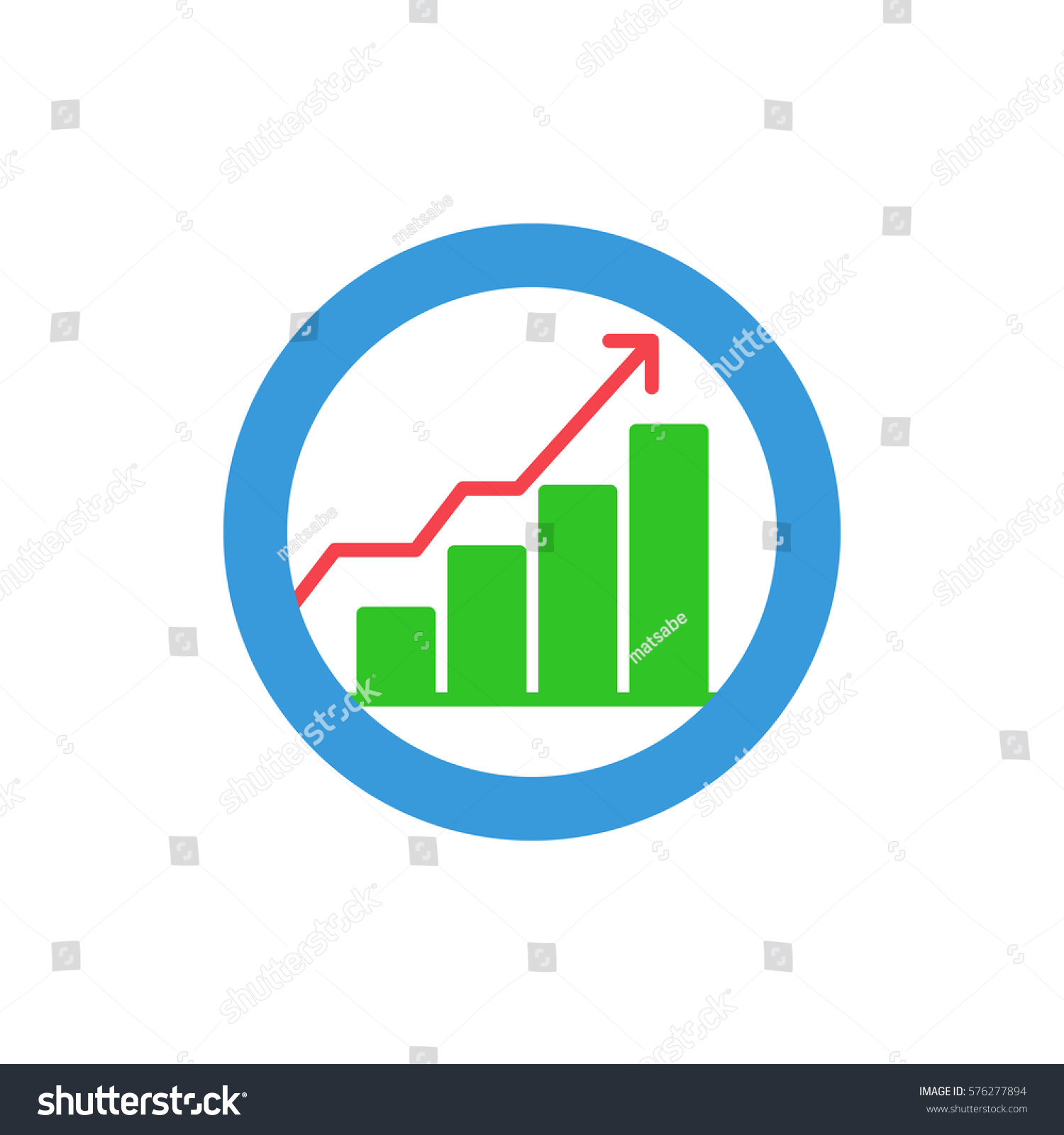 Growth Chart Stock Vector (Royalty Free) 576277894 | Shutterstock