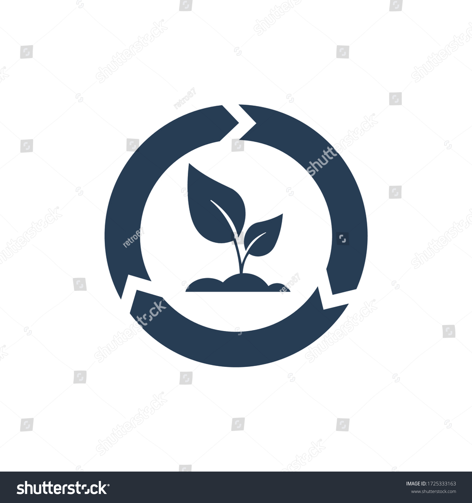 Growth Cycle Development Process Vector Icon Stock Vector (Royalty Free ...