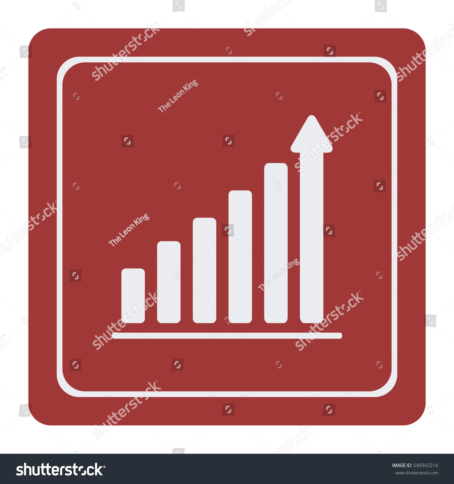 Growth Diagramvector Icon Stock Vector (Royalty Free) 549342214 ...