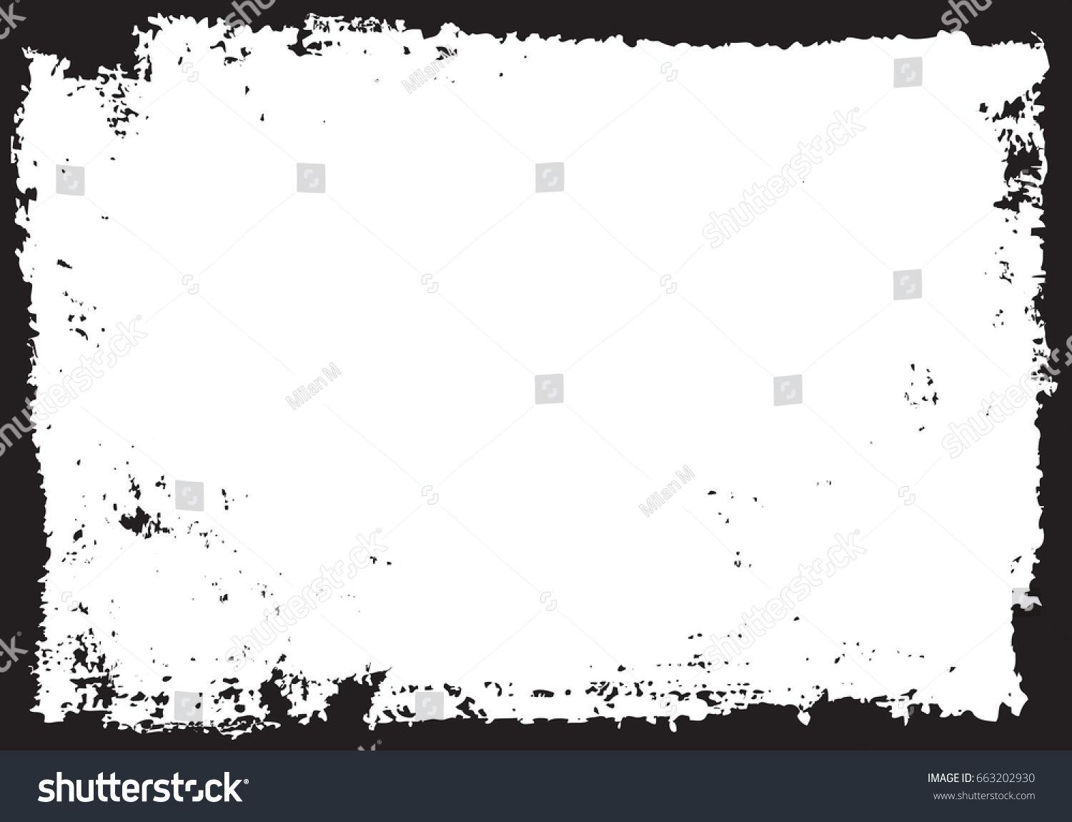 Grunge Border Framevector Distress Frame Stock Vector (Royalty Free ...