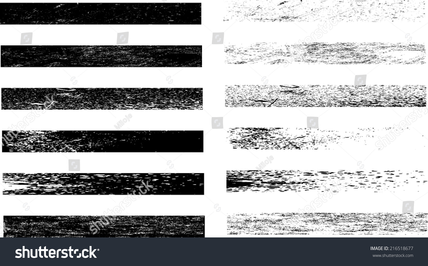 Grunge Borders Stock Vector (Royalty Free) 216518677