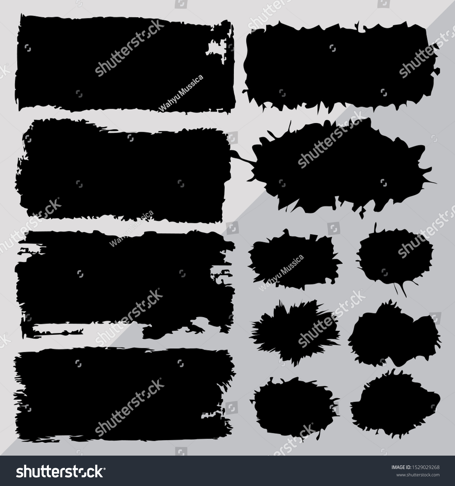 Grunge Brush Lines Vector Banner Stock Vector (Royalty Free) 1529029268 ...