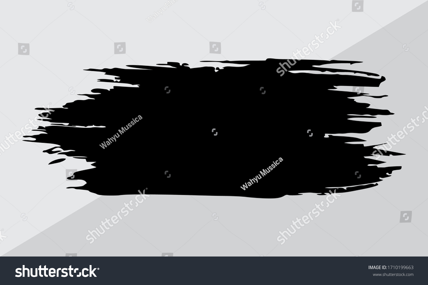 banner vectorial de líneas de brocha: vector de stock (libre de ...