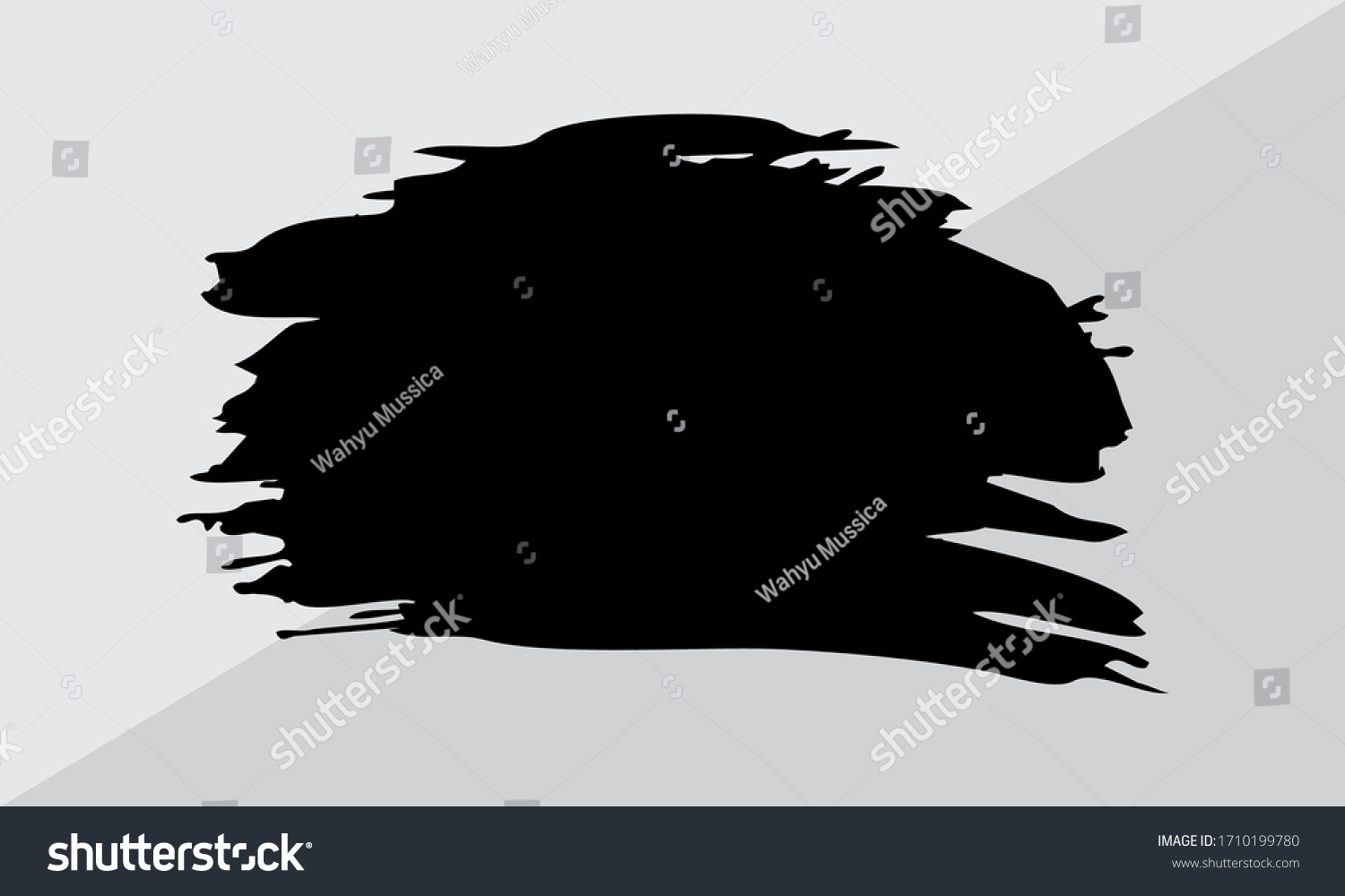 Grunge Brush Lines Vector Banner Stock Vector (Royalty Free) 1710199780 ...