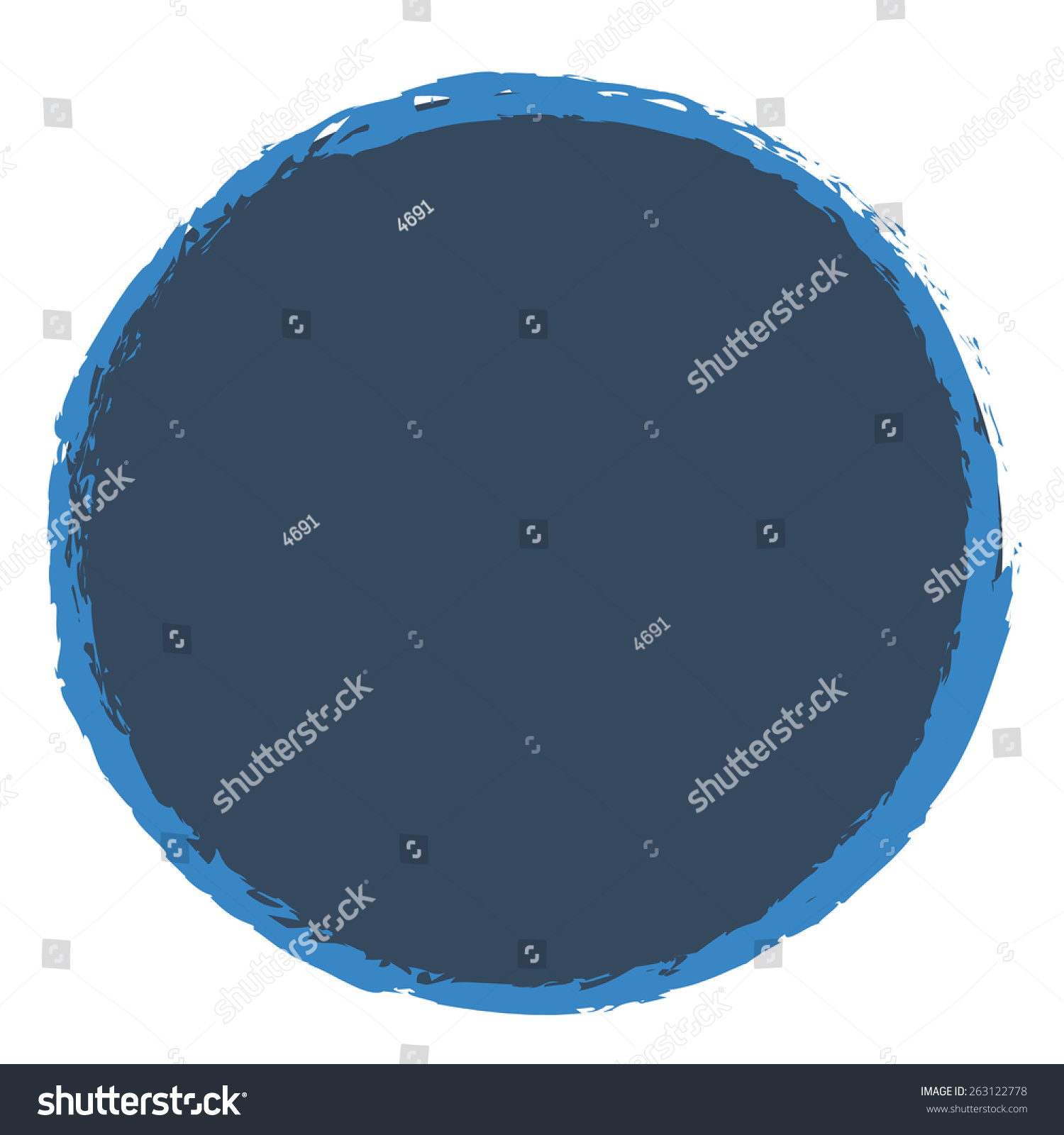 Grunge Circle Frame Stock Vector (Royalty Free) 263122778 | Shutterstock