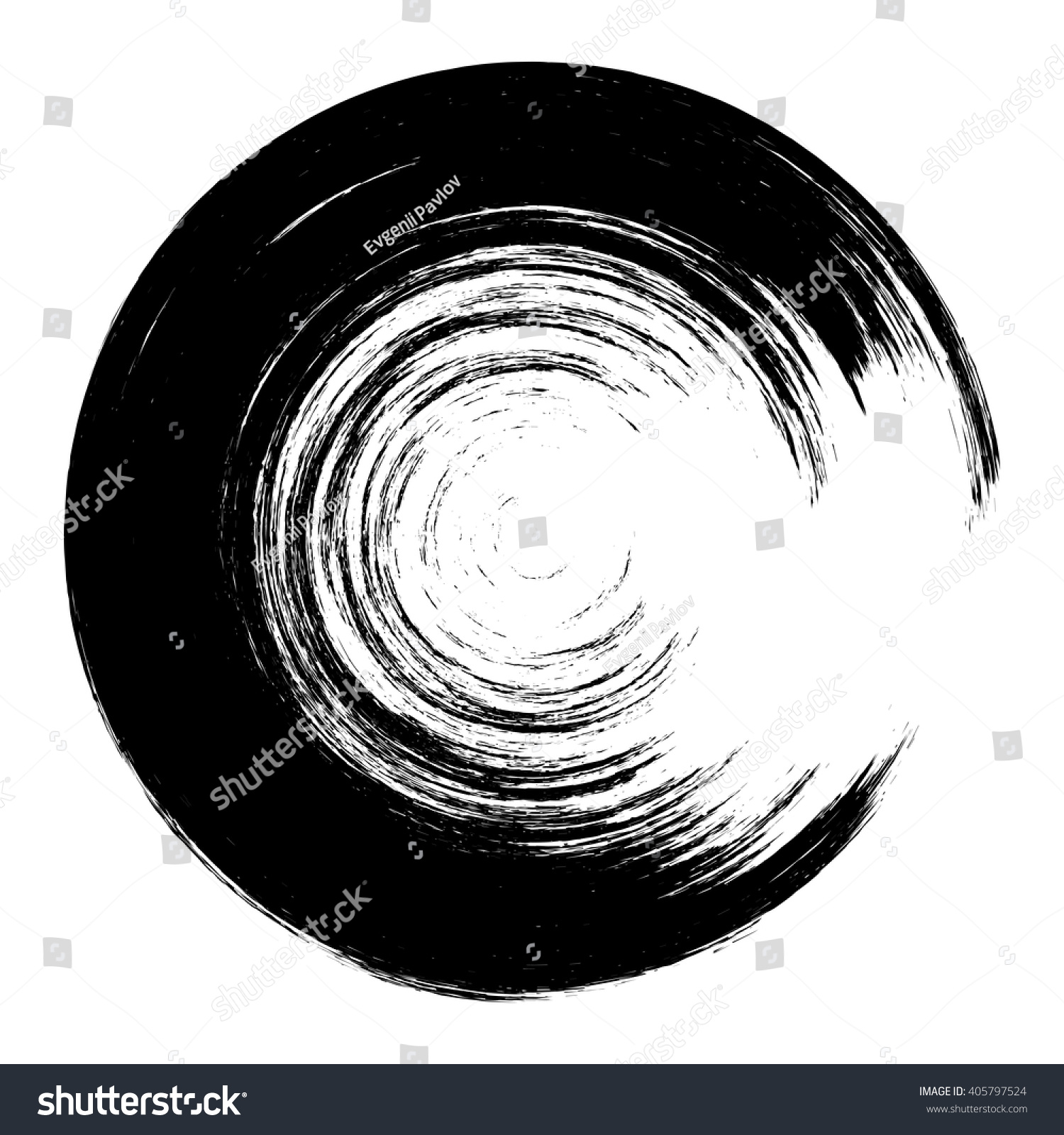 Grunge Circle Frame Vector Illustration Stock Vector (Royalty Free ...