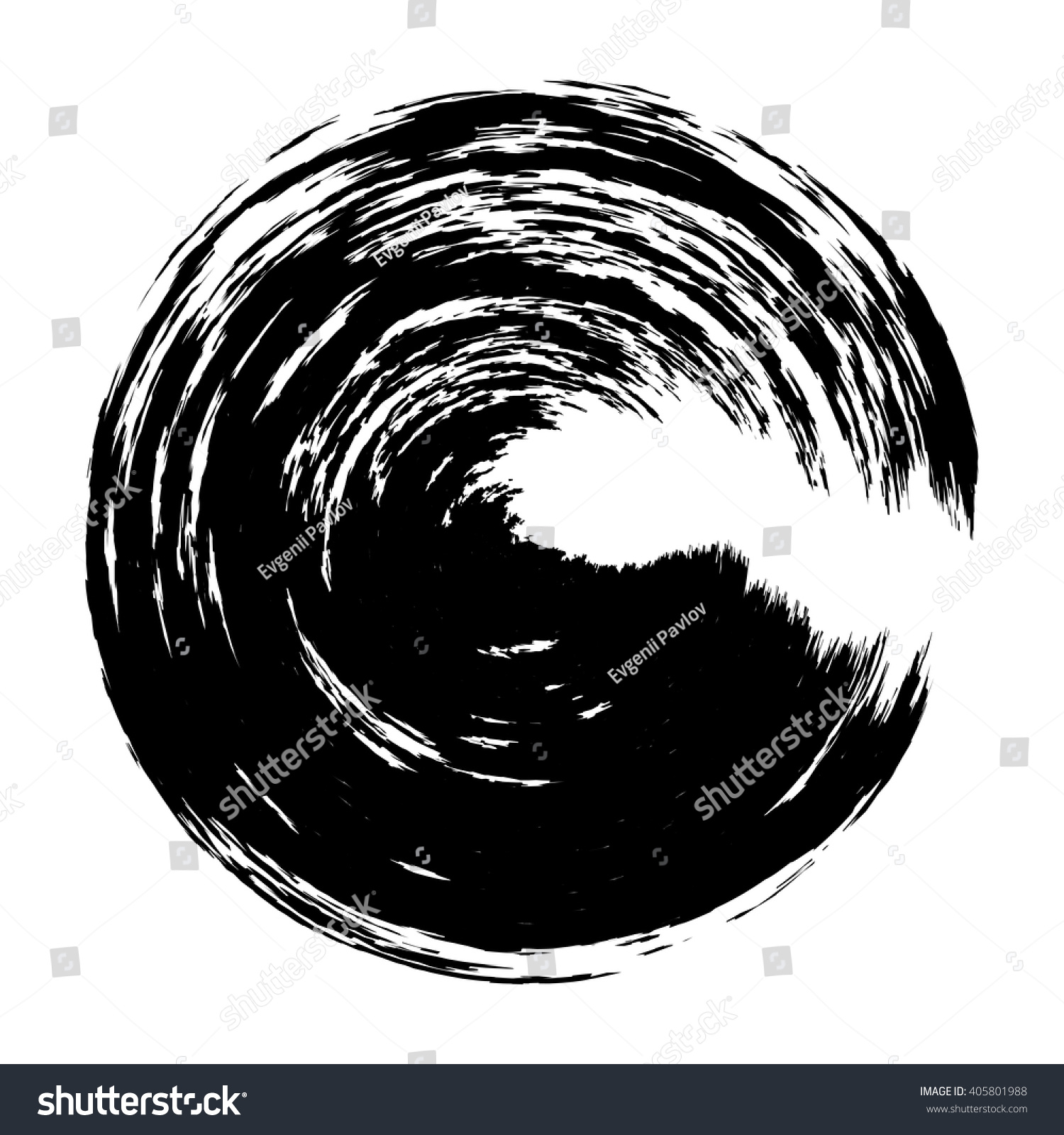 Grunge Circle Frame Vector Illustration Stock Vector (Royalty Free ...