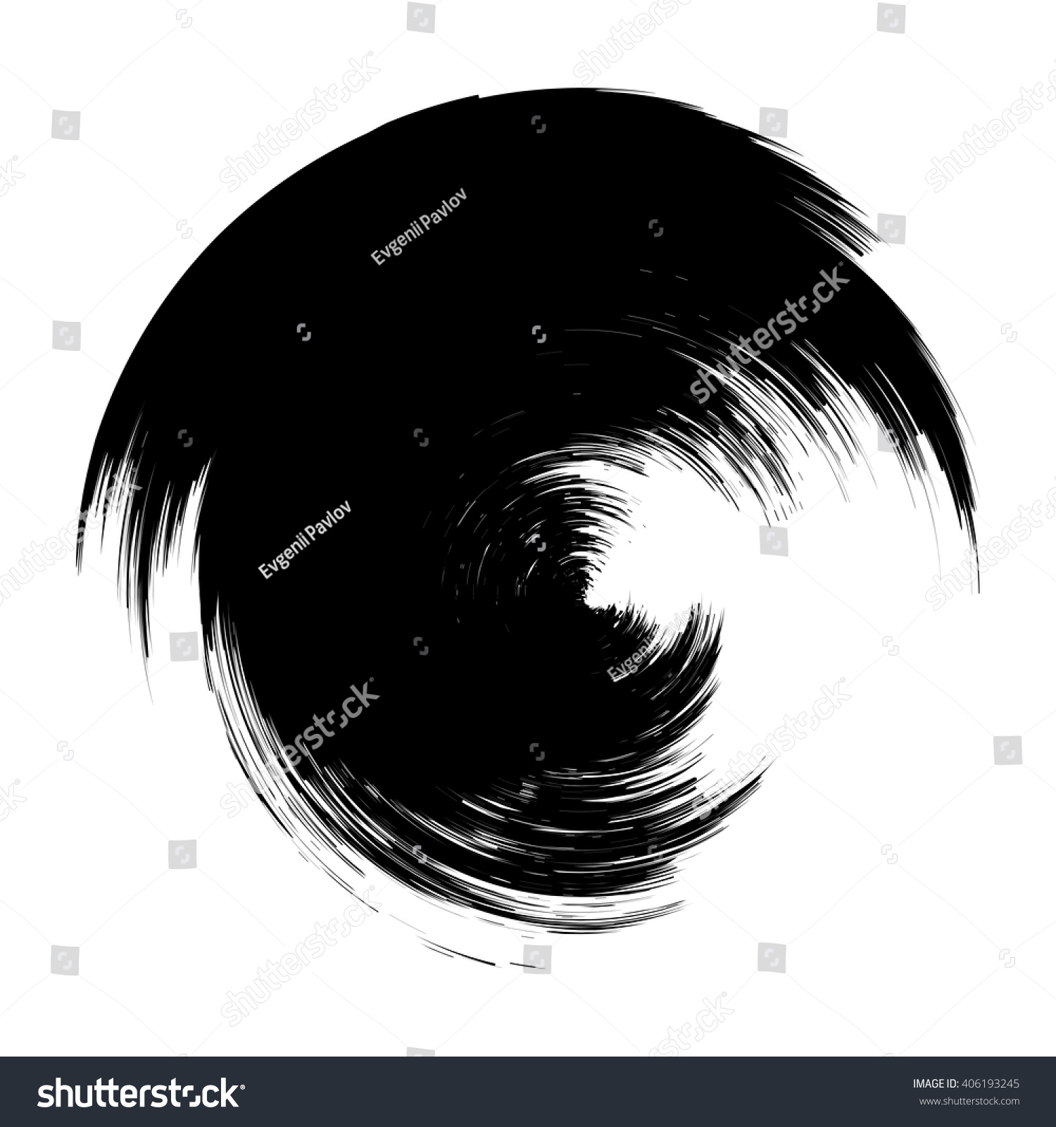 Grunge Circle Frame Vector Illustration Stock Vector (Royalty Free ...