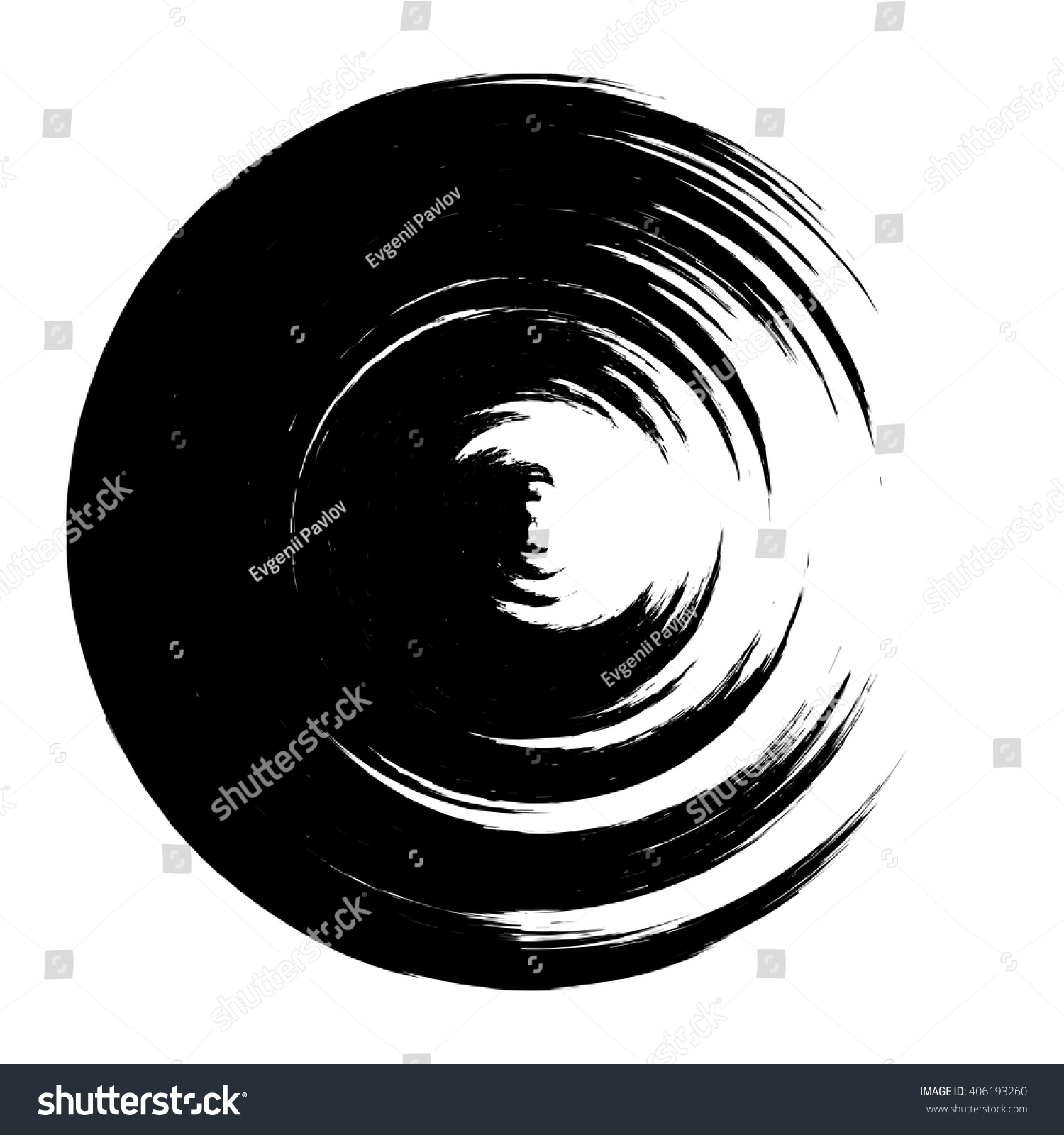 Grunge Circle Frame Vector Illustration Stock Vector (Royalty Free ...