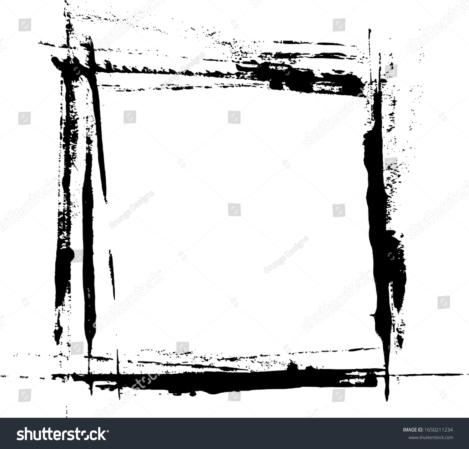 Grunge Distressed Frame Border Background Stock Vector (Royalty Free ...