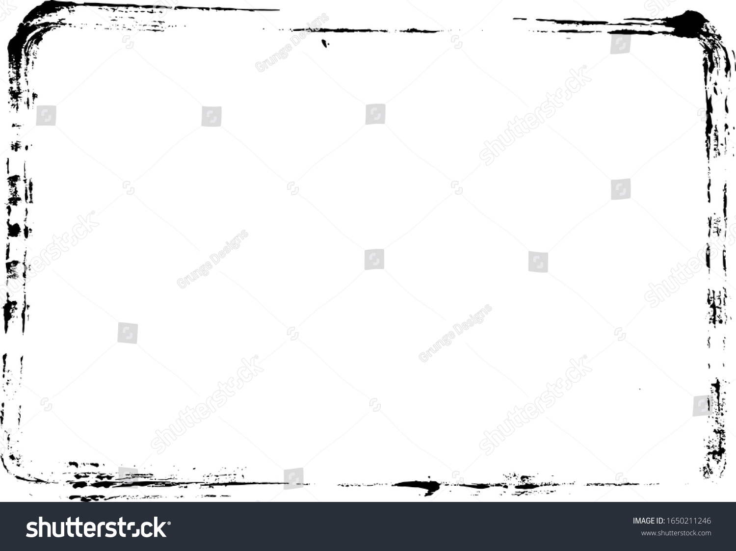 Grunge Distressed Frame Border Background Stock Vector (Royalty Free ...