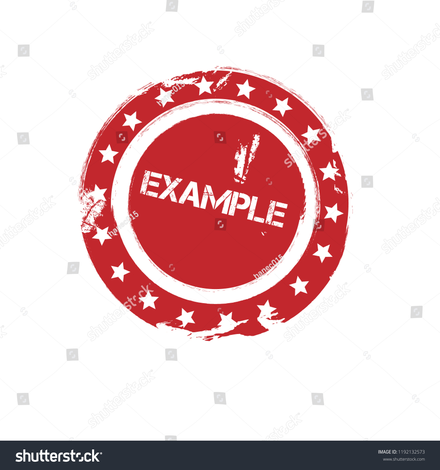 Grunge Example Rubber Seal Stamp Stock Vector (Royalty Free) 1192132573 ...