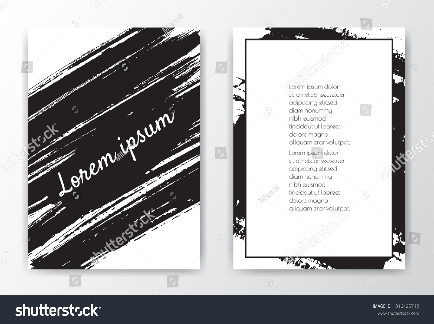 Grunge Flyer Template Stock Vector (Royalty Free) 1316425742 | Shutterstock