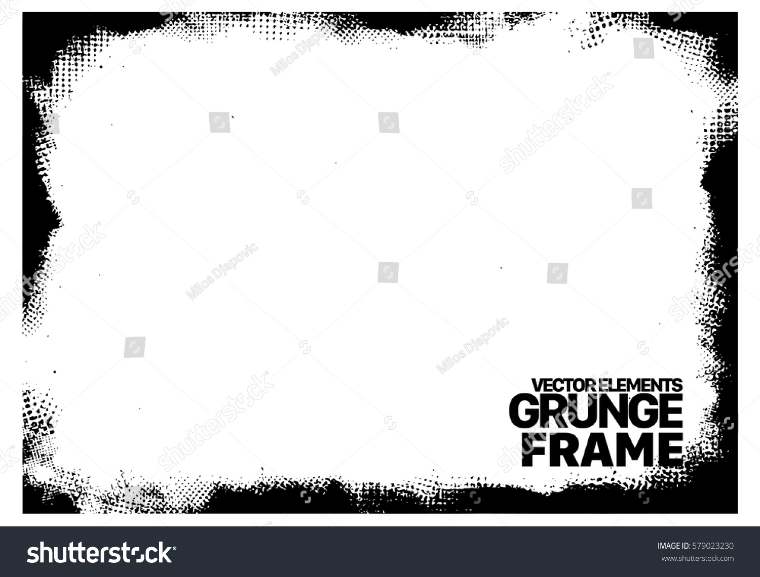 Grunge Frame Texture Stock Vector Design Stock Vector (Royalty Free ...